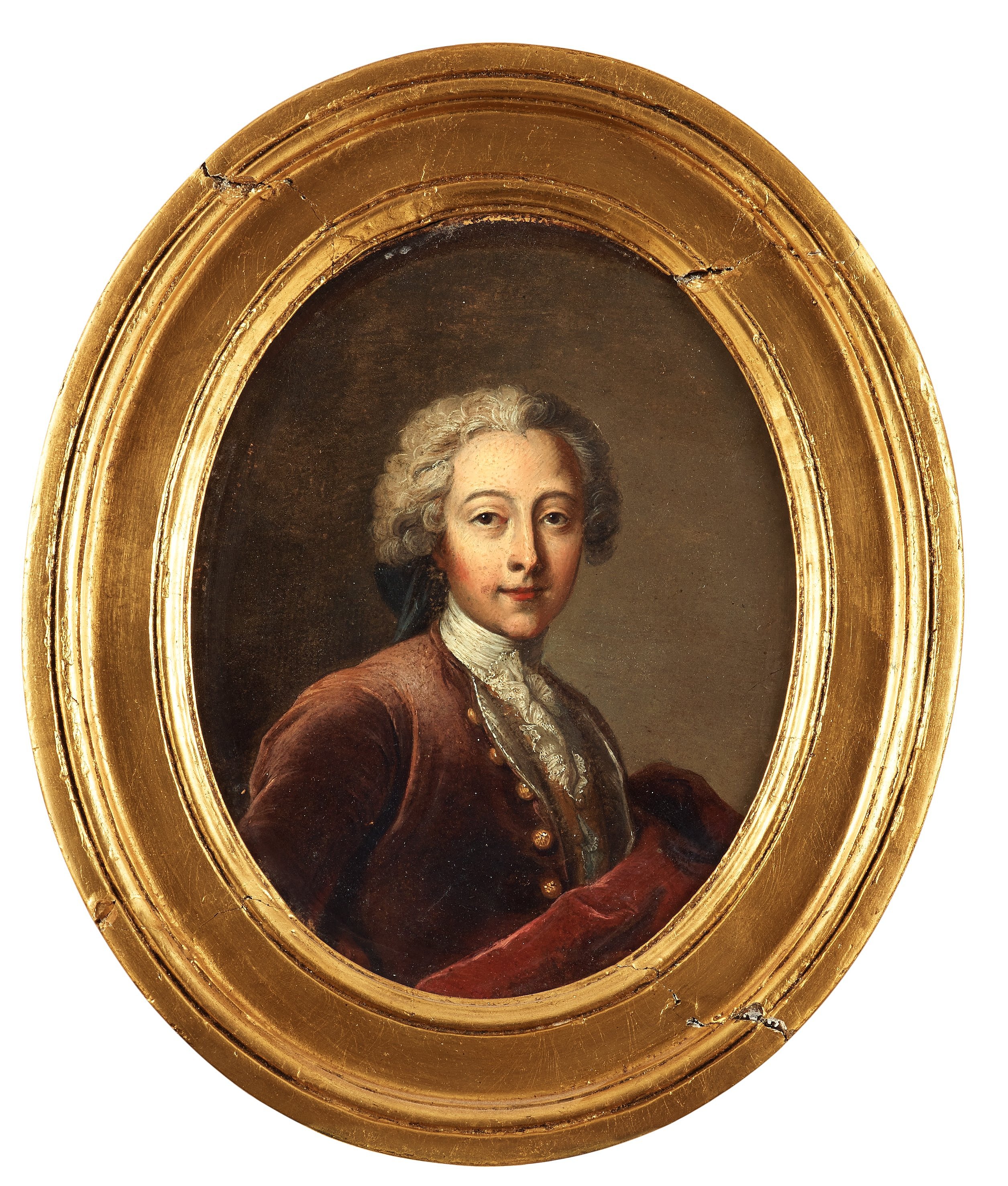 Jean Valade Attributed to, Portrait of a young gentleman. - Bukowskis