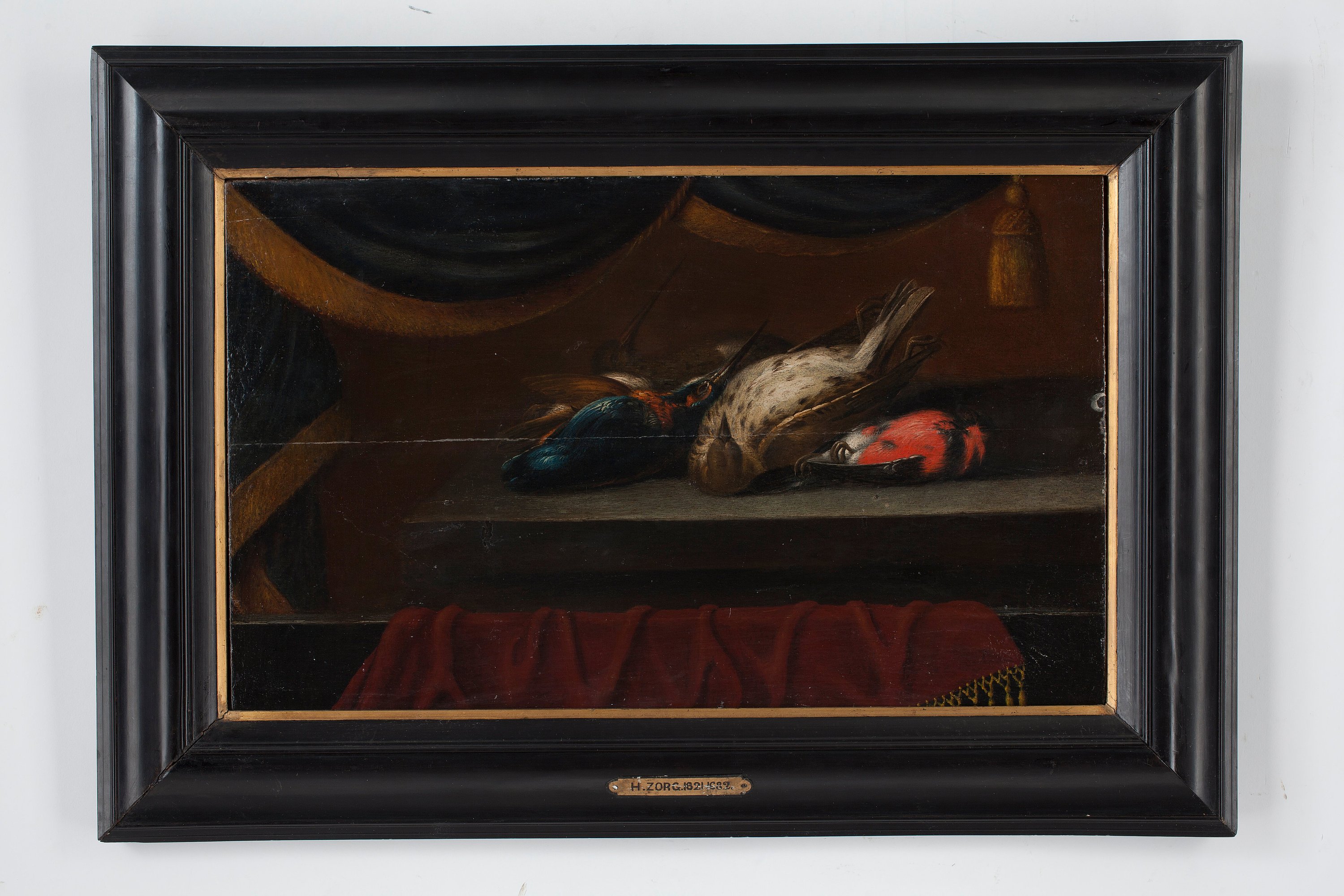 Philip Angel Circle of, Still life with birds on a stoneboard. - Bukowskis