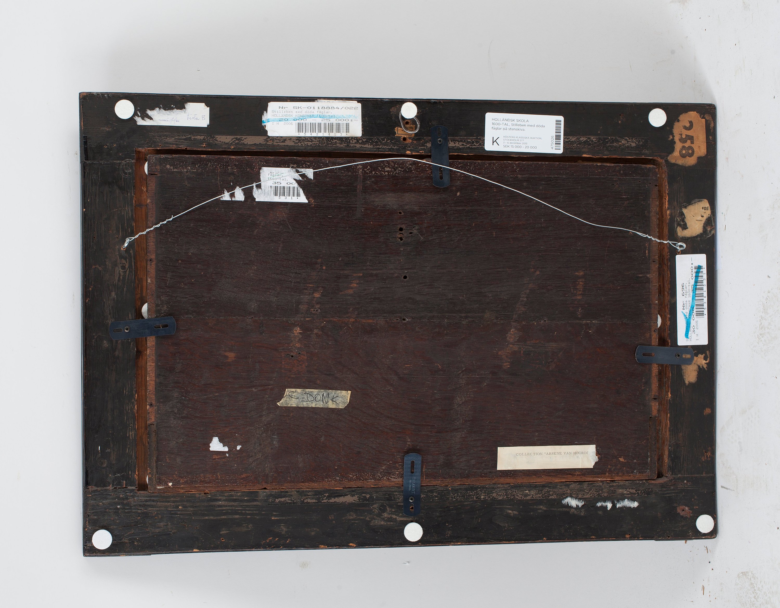 Philip Angel Circle of, Still life with birds on a stoneboard. - Bukowskis