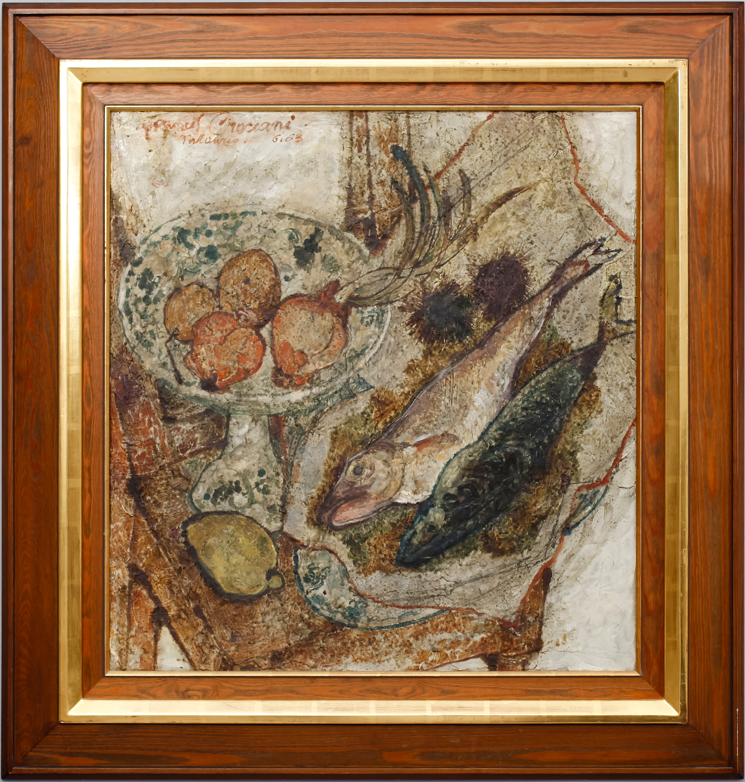 FRANCIS CROCIANI, olja på pannå, signerad Vallauris 63. - Bukowskis