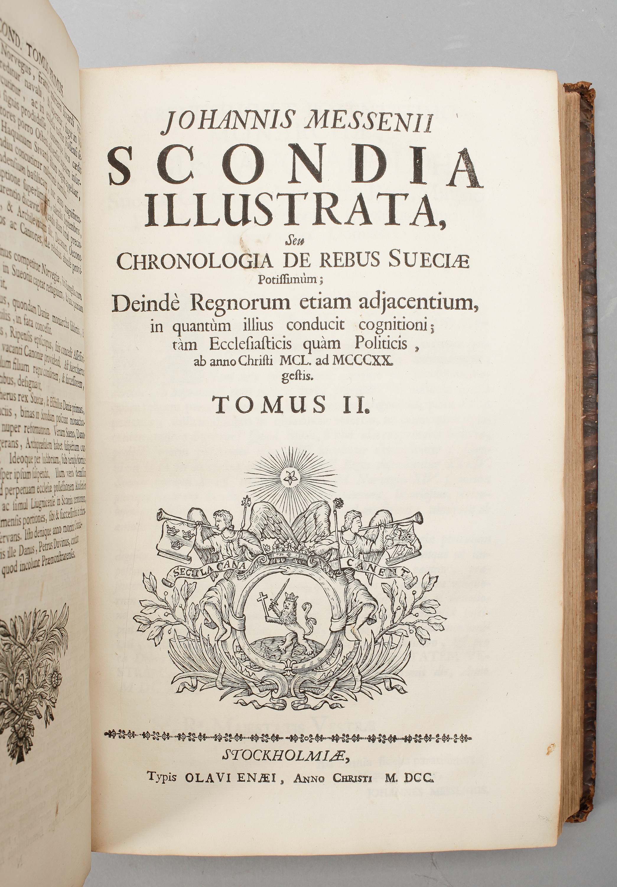 JOHANNES MESSENIUS, "Scondia illustrata", I-X, Stockholm 1700-03 ...