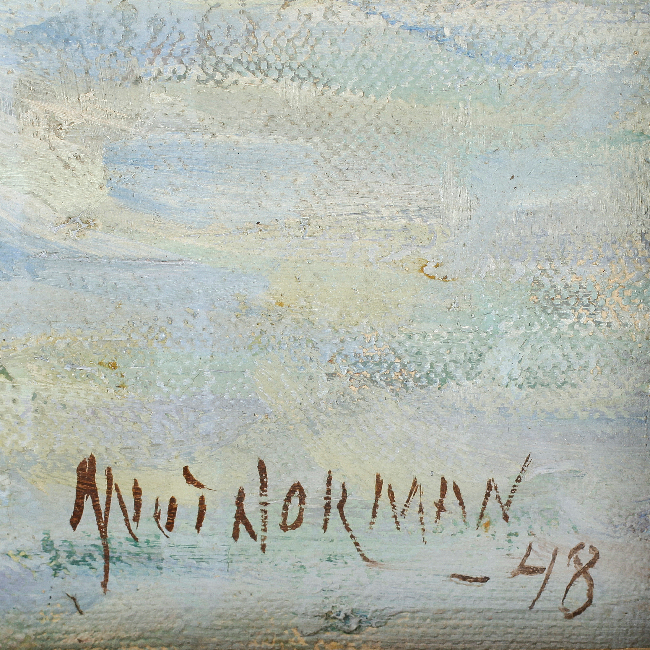 KNUT NORMAN, olja på duk, signerad o daterad -48. - Bukowskis