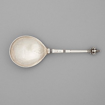 A Swedish early 18th century silver spoon, marks of Daniel Ekman, Eksjö ...