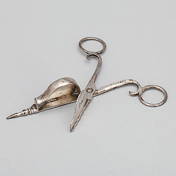 LJUSSAX, silver, Conrad Gadd, Kristianstad 1748. Vikt ca 58 gram ...