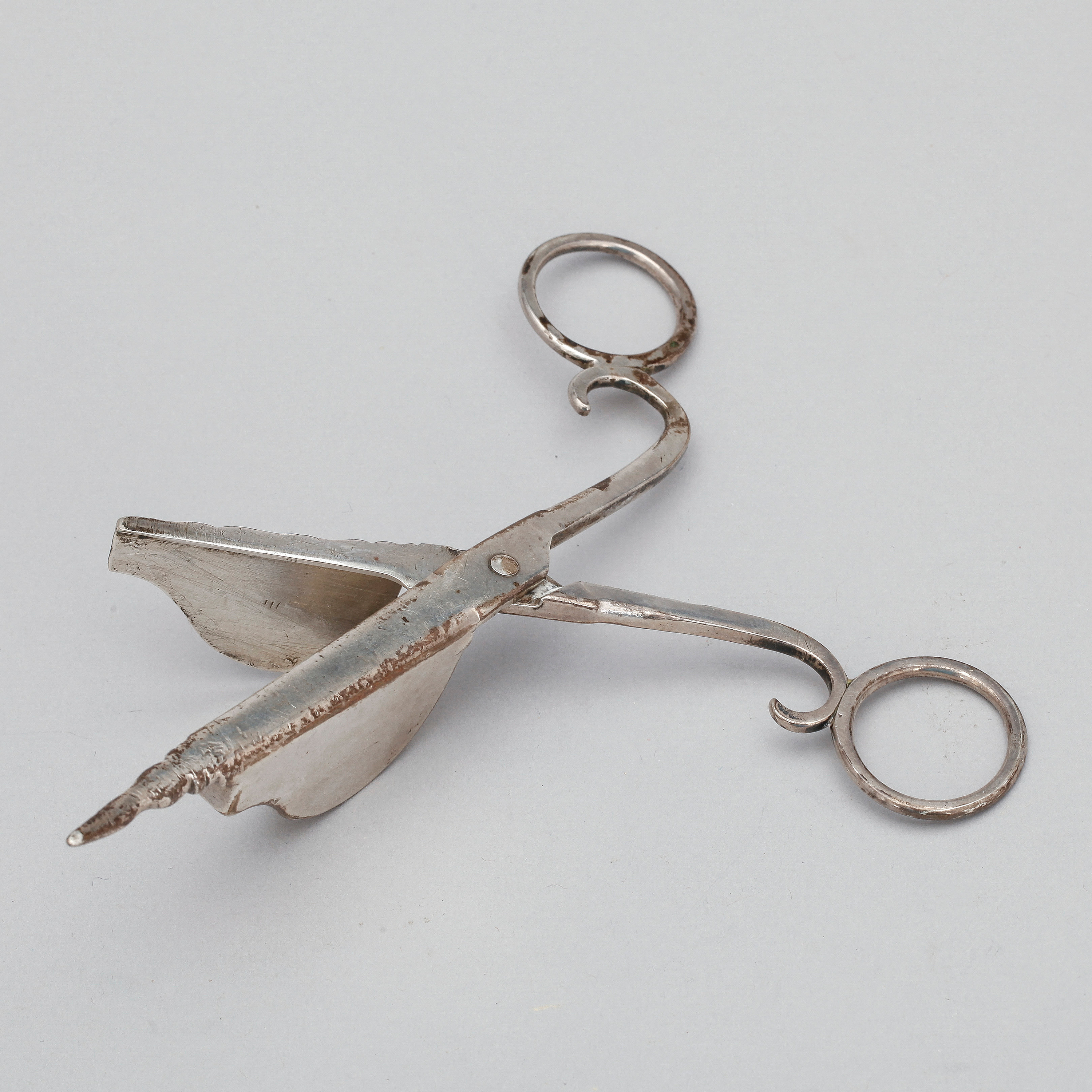 LJUSSAX, silver, Conrad Gadd, Kristianstad 1748. Vikt ca 58 gram ...