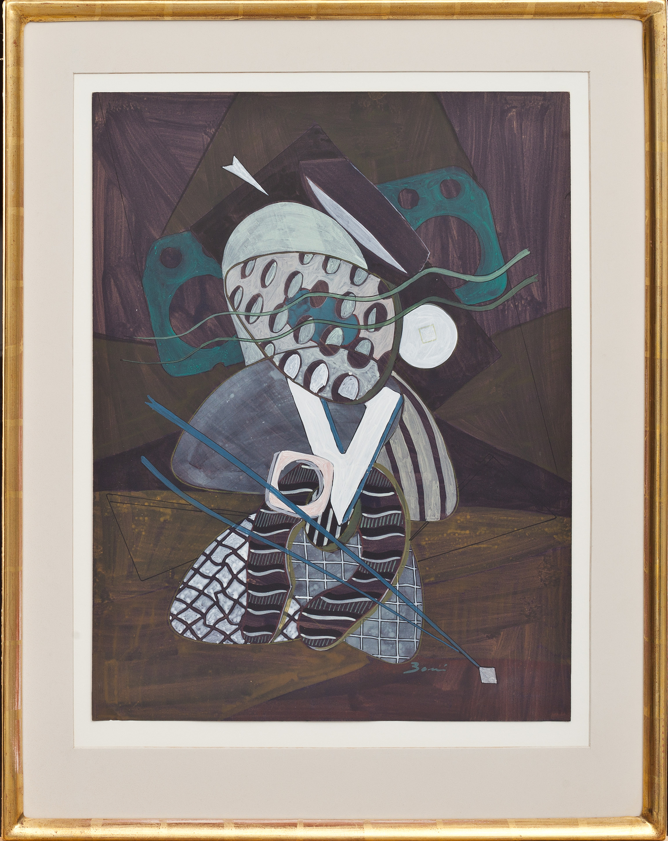 PAOLO BONI, gouache, signerad. - Bukowskis