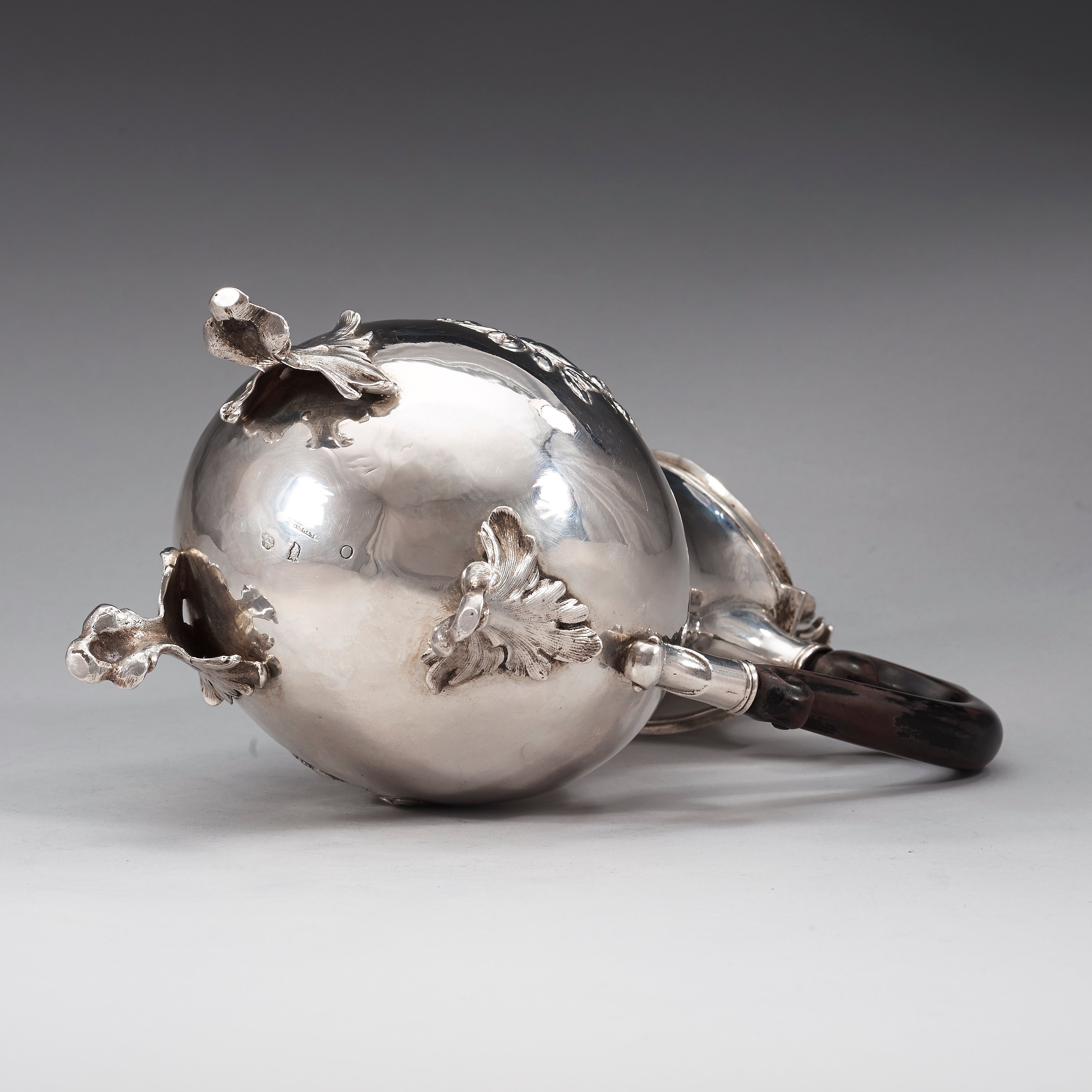 A Swedish 18th century silver coffee-pot, marks of Pehr Zethelius ...