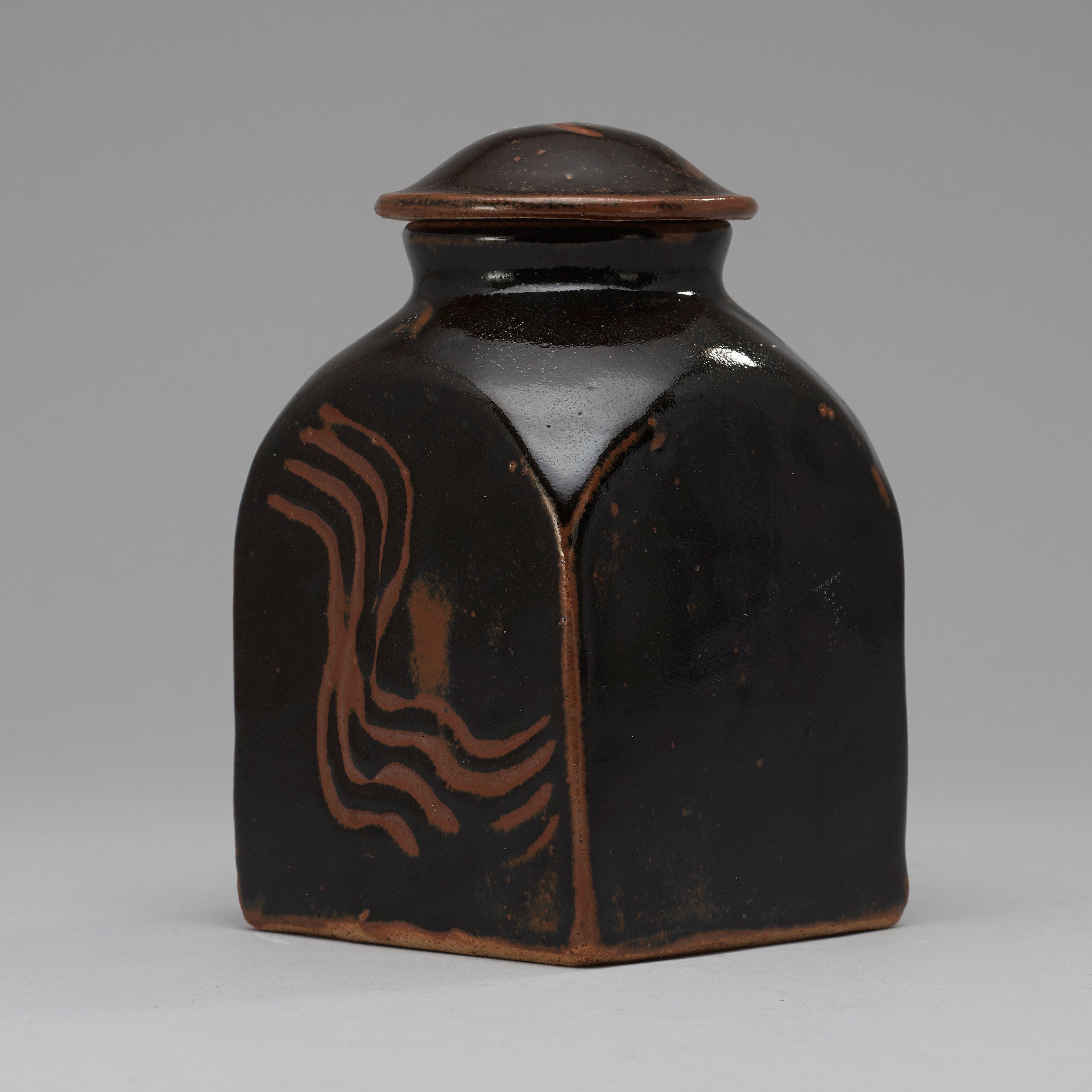 A Bernard Leach stoneware jar and cover, St Ives, England. - Bukowskis