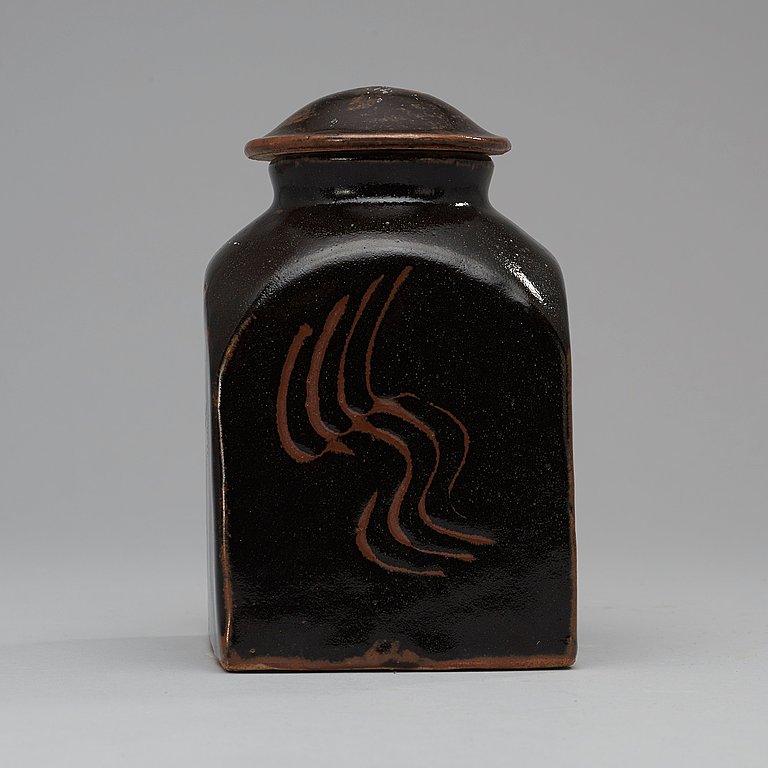 A Bernard Leach stoneware jar and cover, St Ives, England. - Bukowskis
