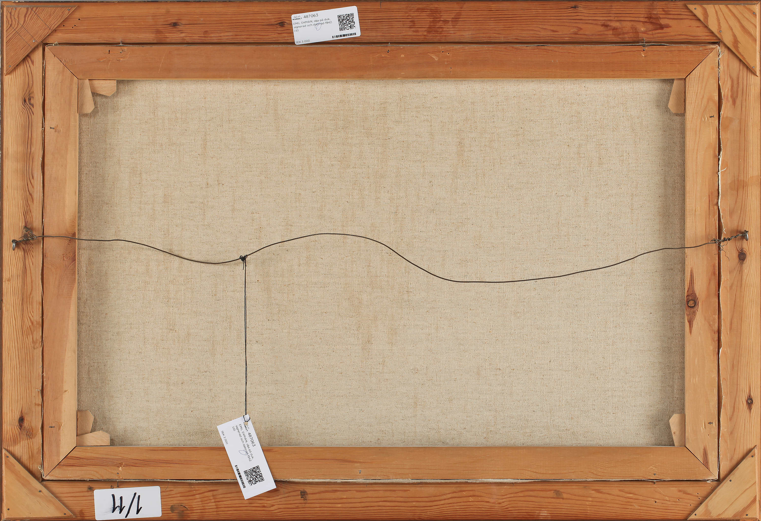 EMIL EKMAN, olja på duk, signerad och daterad 1942. - Bukowskis