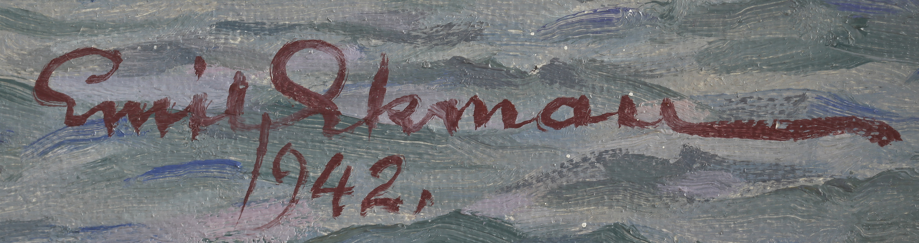 EMIL EKMAN, olja på duk, signerad och daterad 1942. - Bukowskis