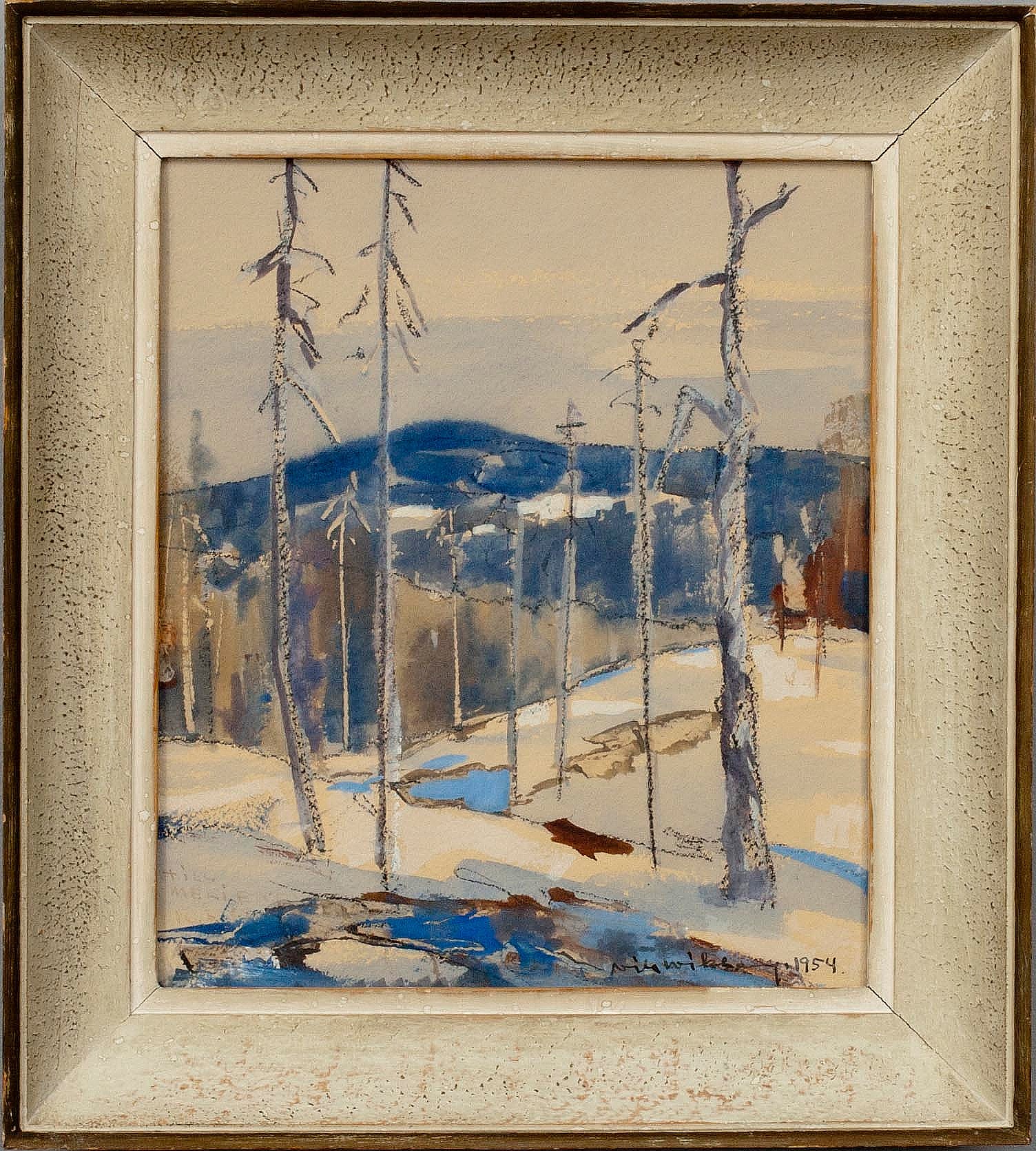 NILS WIKBERG, akvarell, signerad och daterad 1954. - Bukowskis