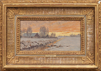 PETER ADOLF PERSSON, olja på duk, ej signerad, intyg av hustrun à tergo ...