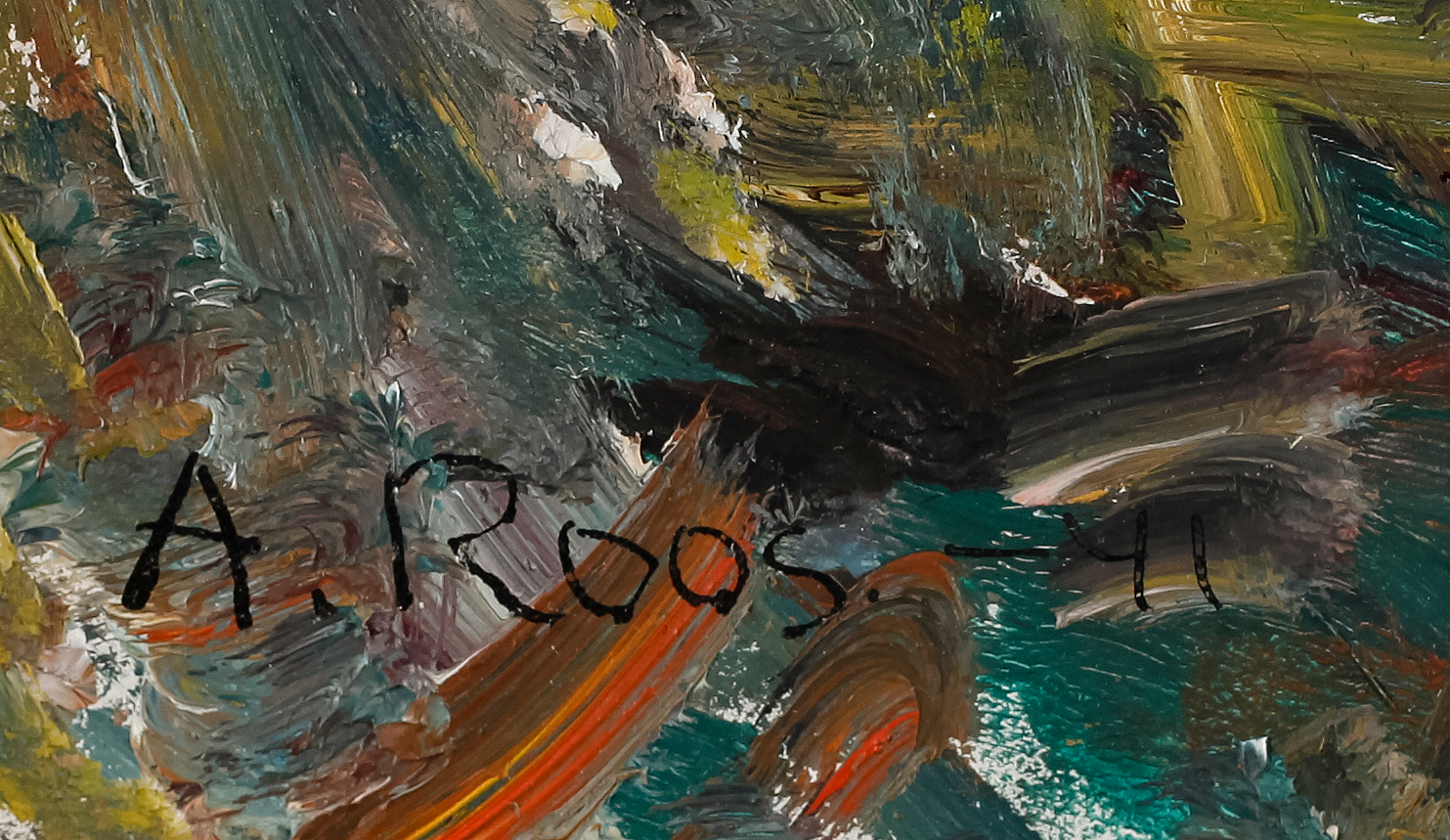 ALEXANDER ROOS, olja på pannå, signerad och daterad -41. - Bukowskis