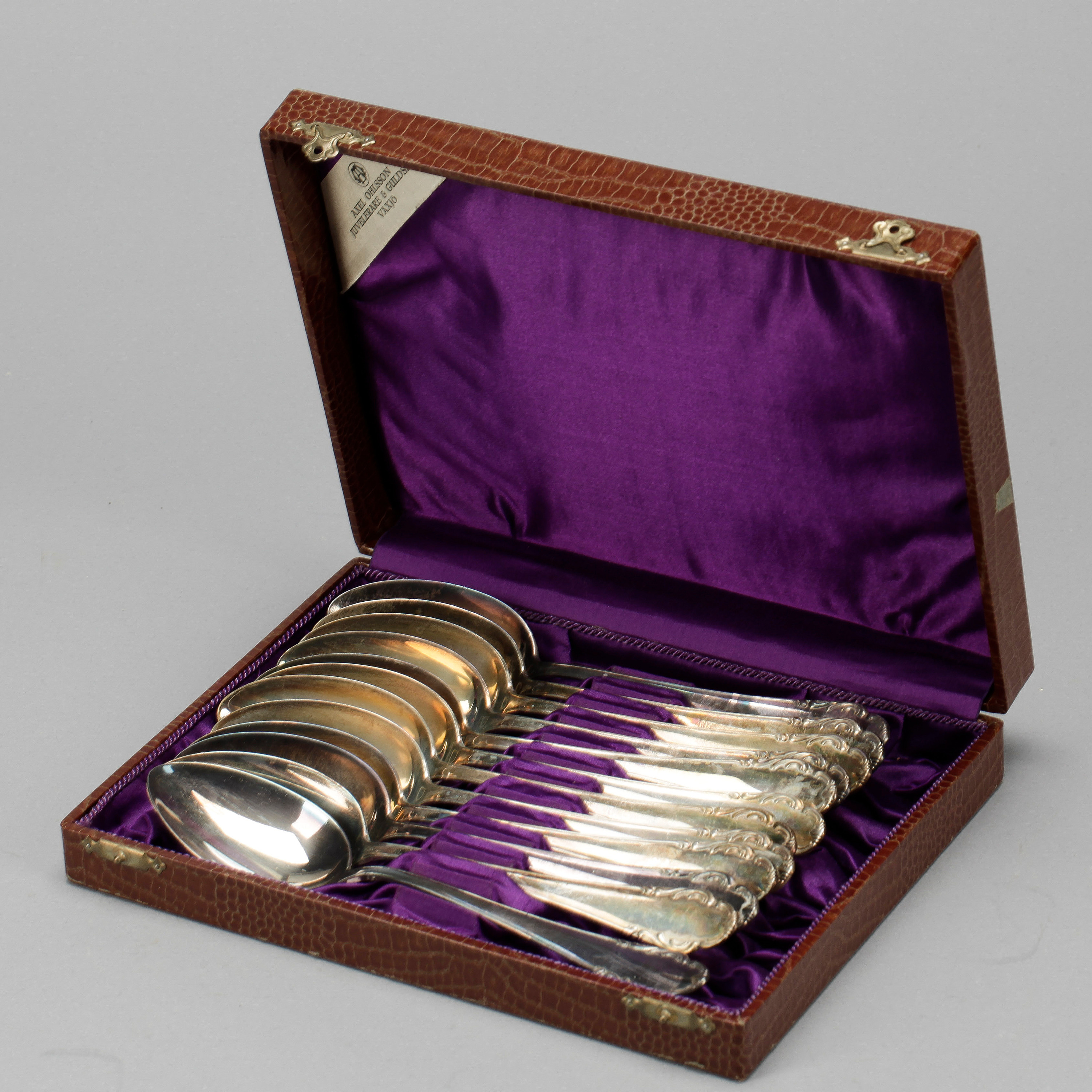 MATSKEDAR, 12 st, silver, "Haga", Skandia Silver & Nysilver AB, 1934-37 ...
