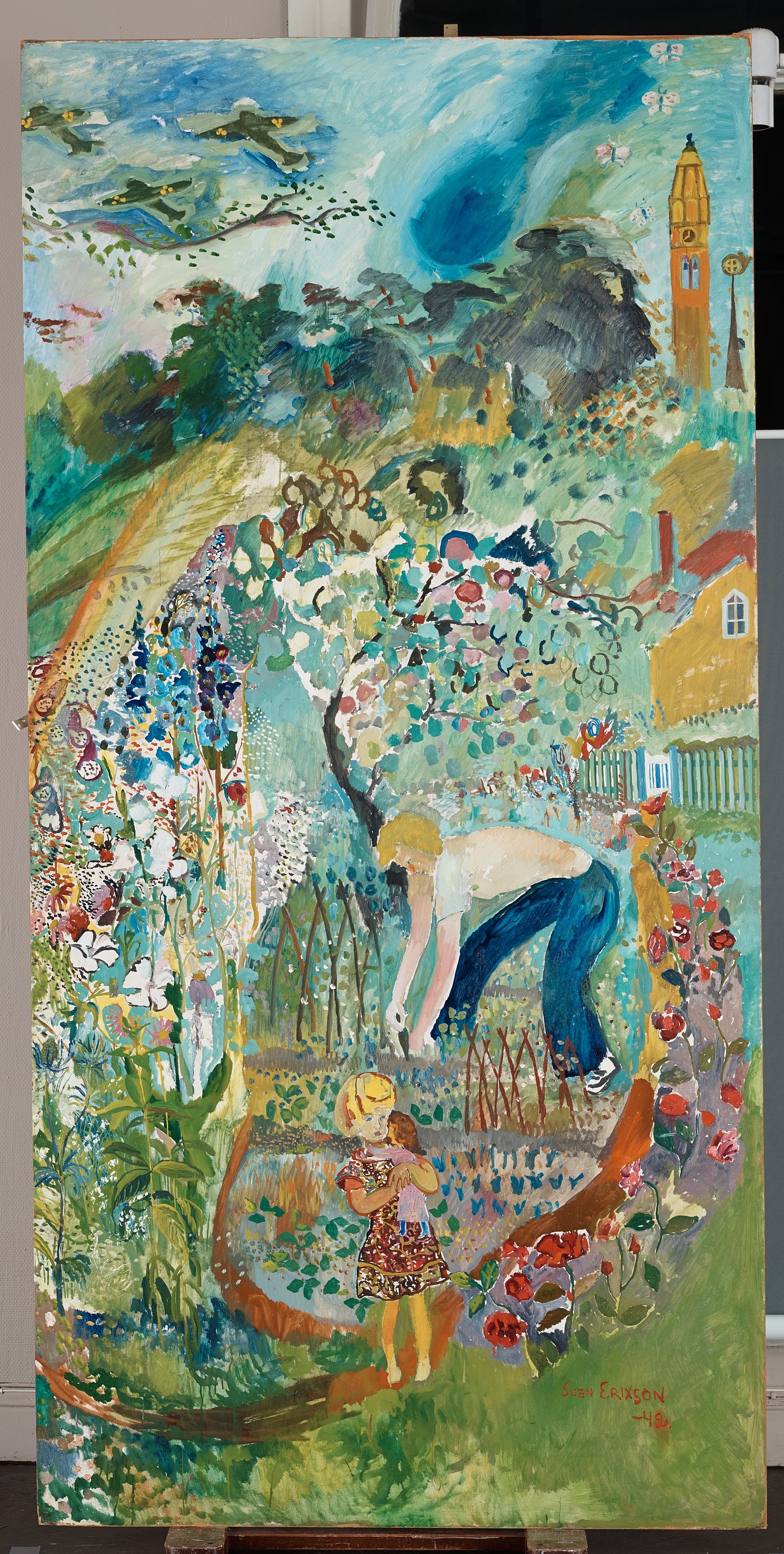 Sven X:et Erixson, "Målarens hus" (Huset i Tattby). - Bukowskis