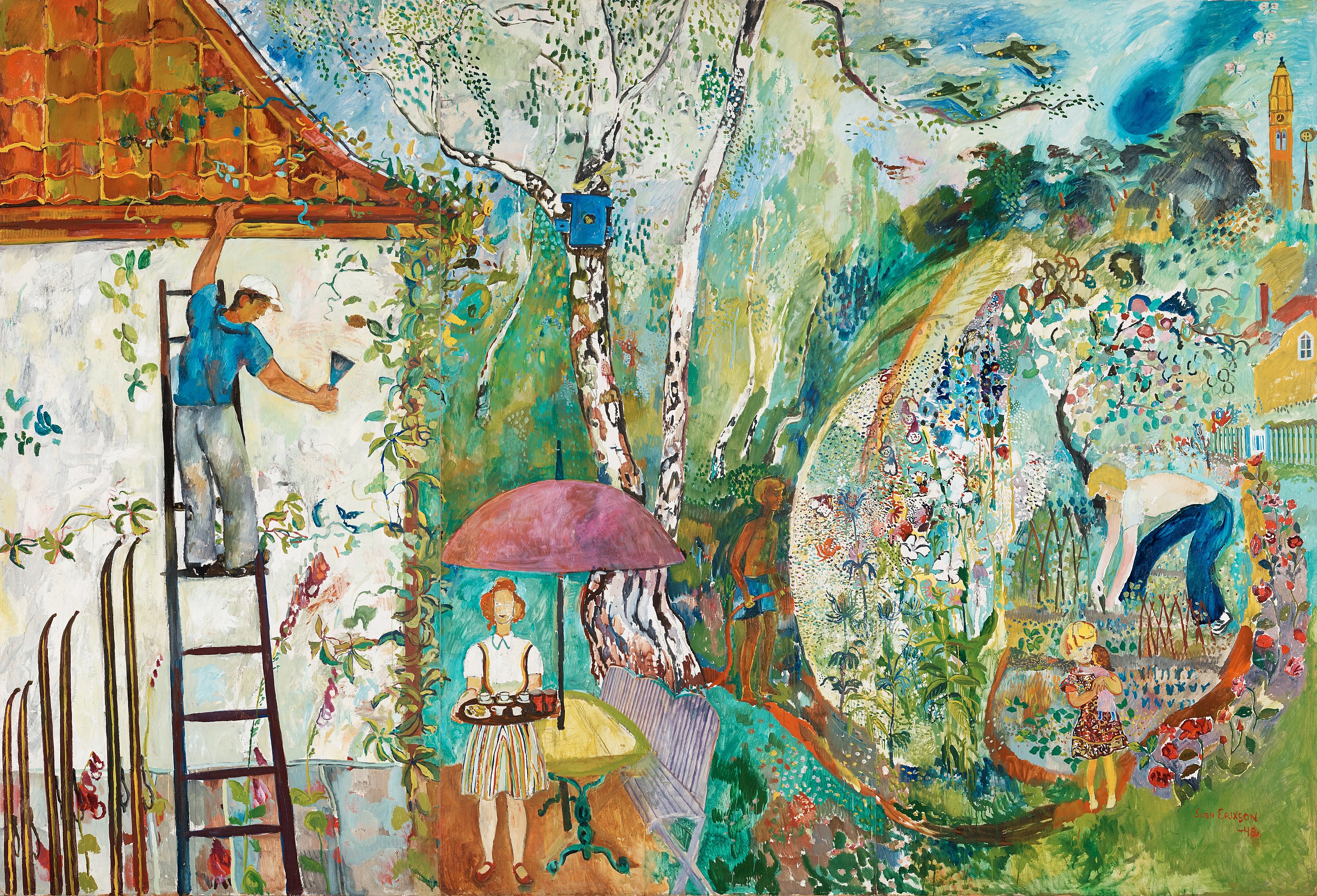 Sven X:et Erixson, "Målarens hus" (Huset i Tattby). - Bukowskis