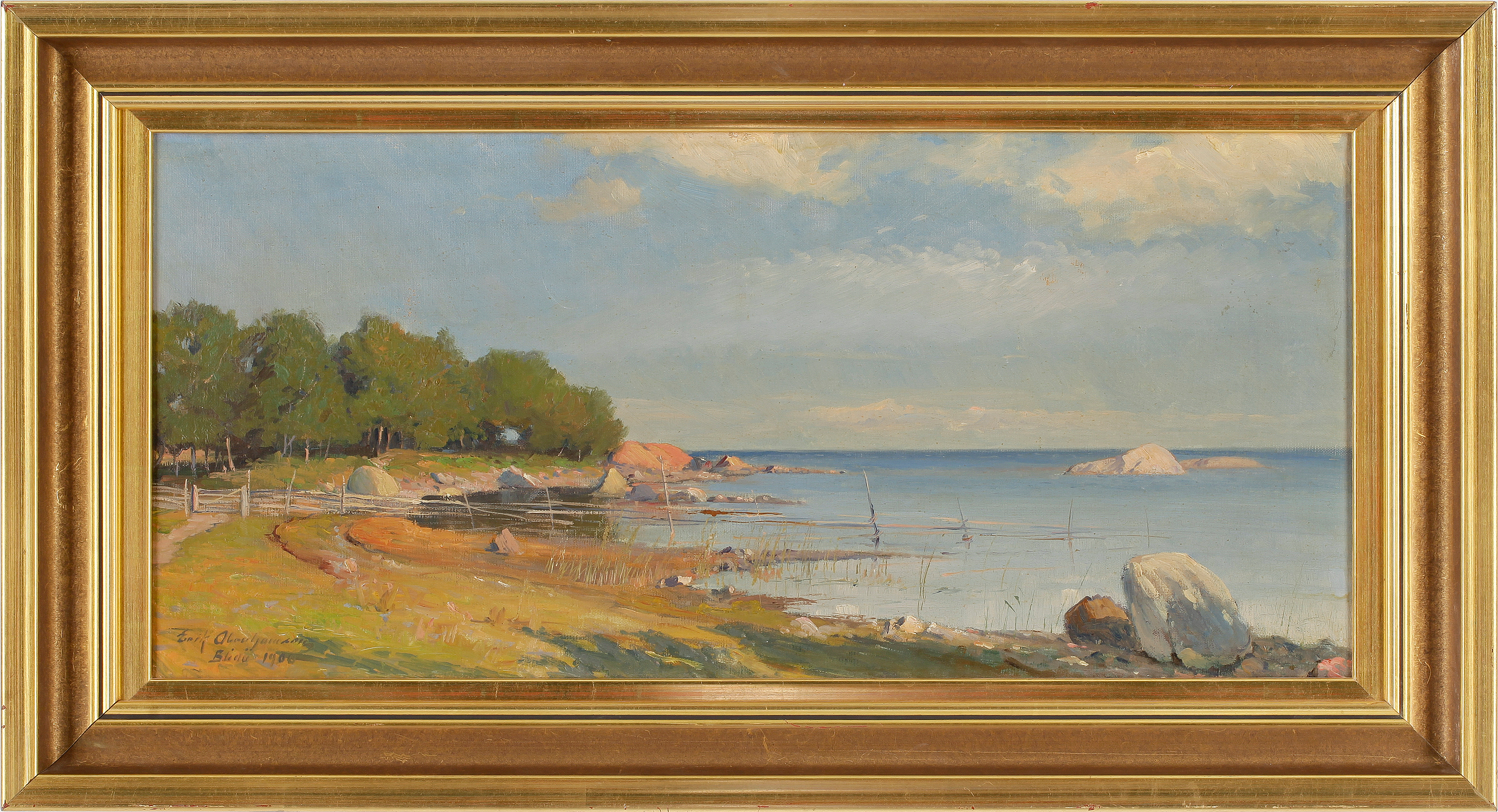 ERIK ABRAHAMSSON, olja på duk, signerad och daterad 1906. - Bukowskis