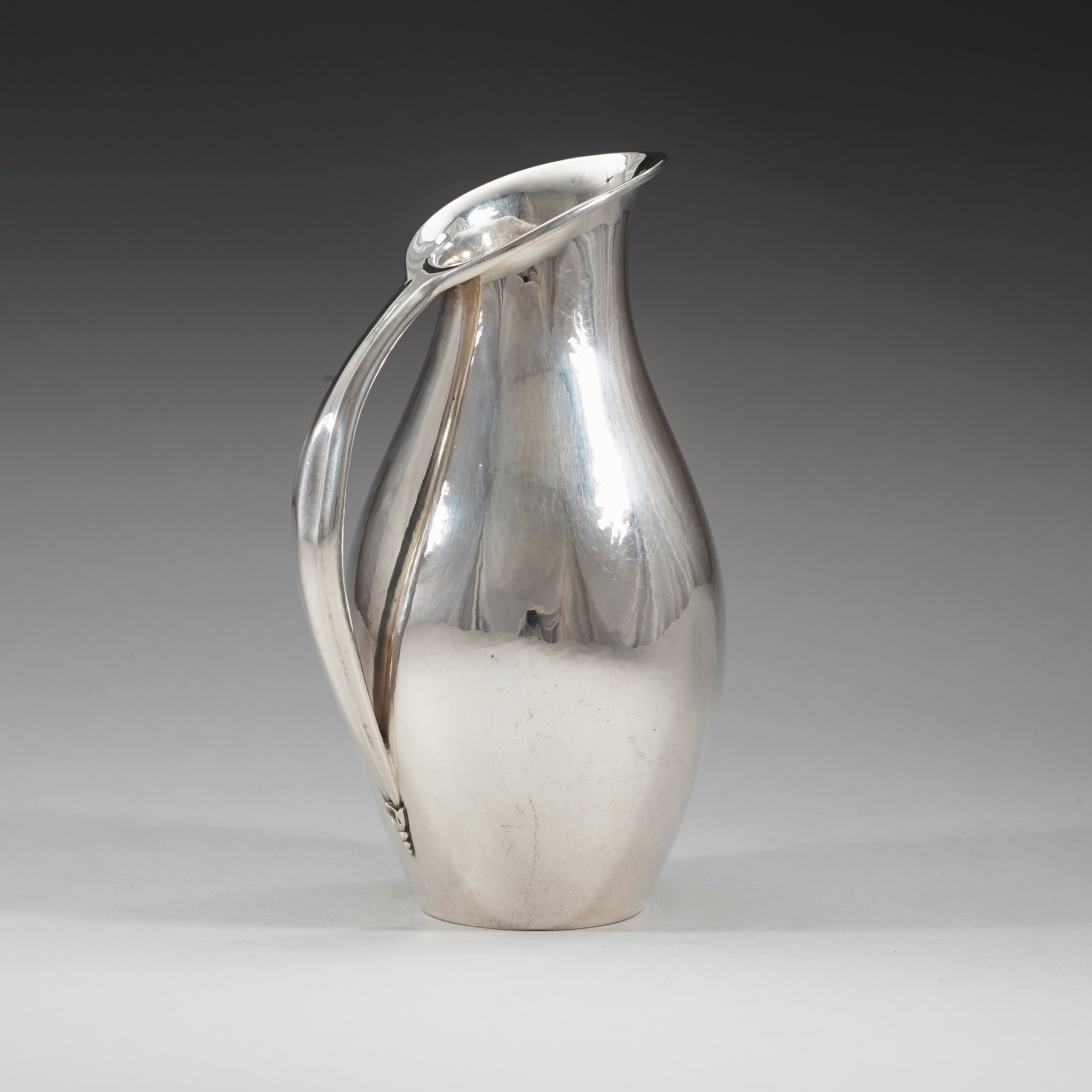 A Johan Rohde sterling pitcher, Georg Jensen, Copenhagen 1933-44 ...