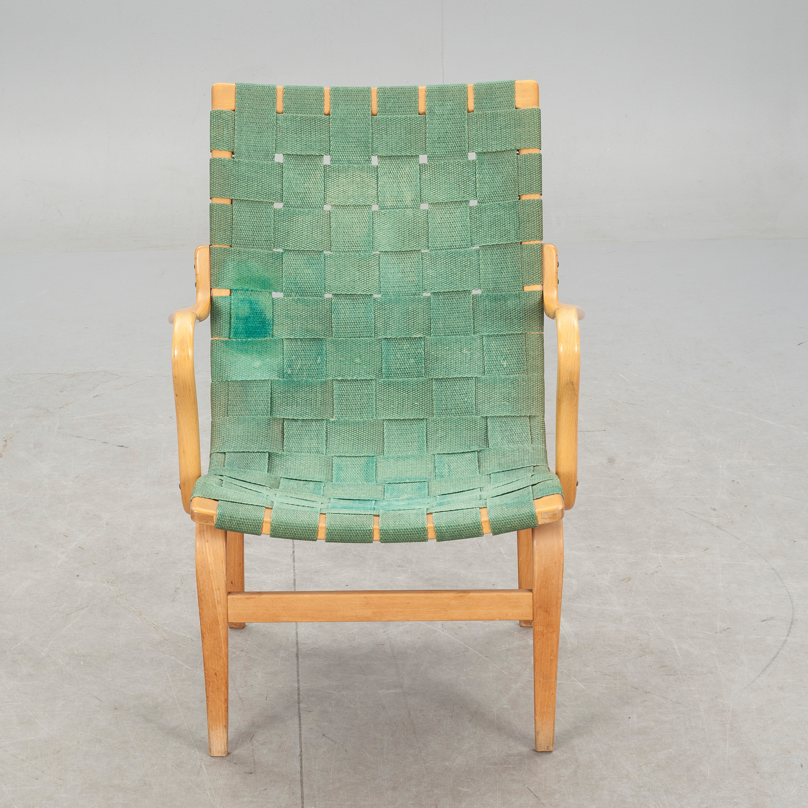 STOL, "Eva", Bruno Mathsson, dat -41. Etikettmärkt firma Karl Mathsson ...