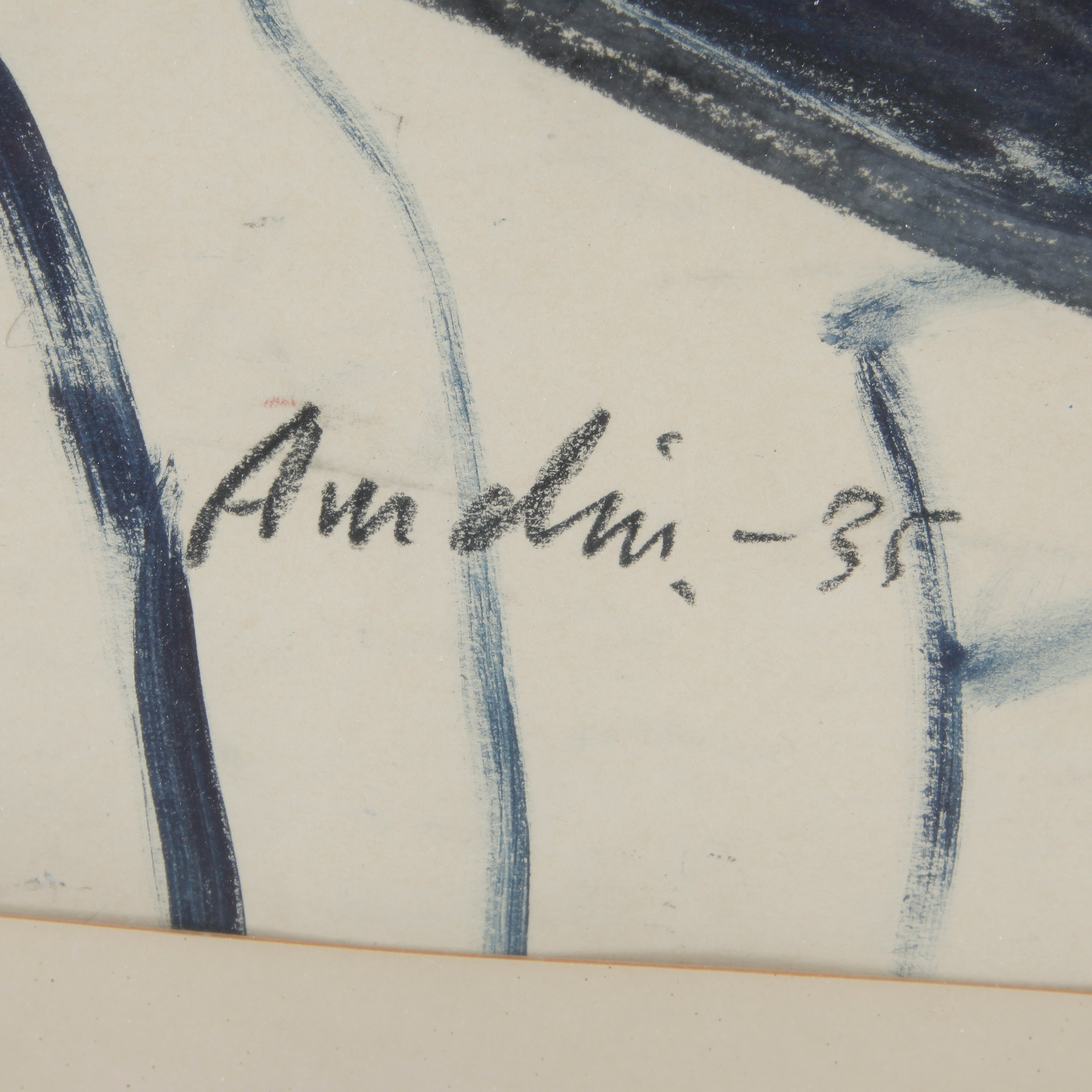 ALBIN AMELIN, blandteknik, signerad och daterad -35. - Bukowskis