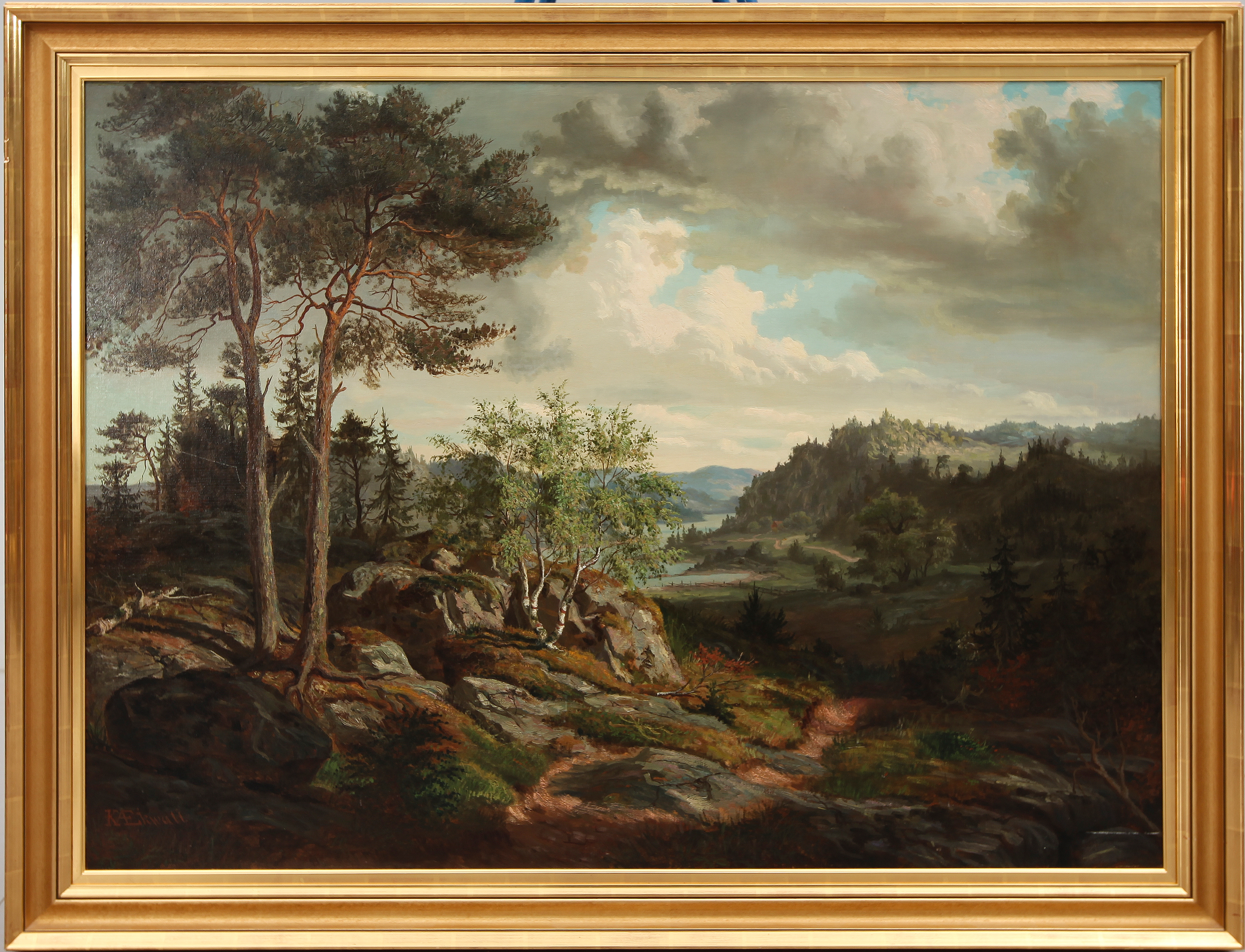 KNUT EKWALL, olja på duk, uppfodrad, signerad. - Bukowskis