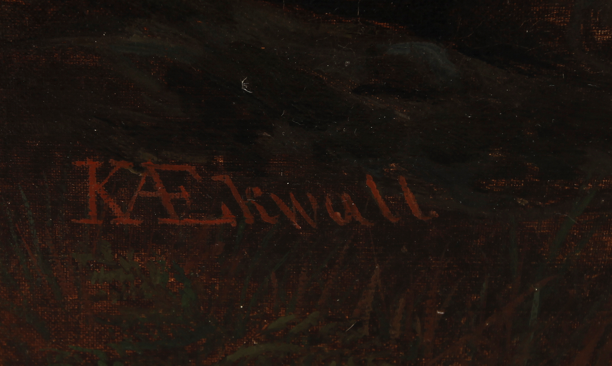 KNUT EKWALL, olja på duk, uppfodrad, signerad. - Bukowskis