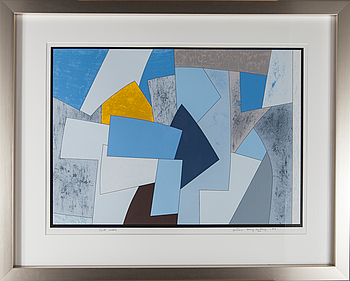 GÖRAN AUGUSTSON, serigrafi, konstnärens avdrag, signerad och daterad ...