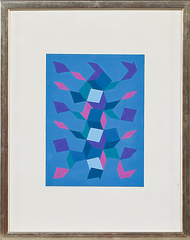 WILHELM WIK, gouache, signerad. - Bukowskis