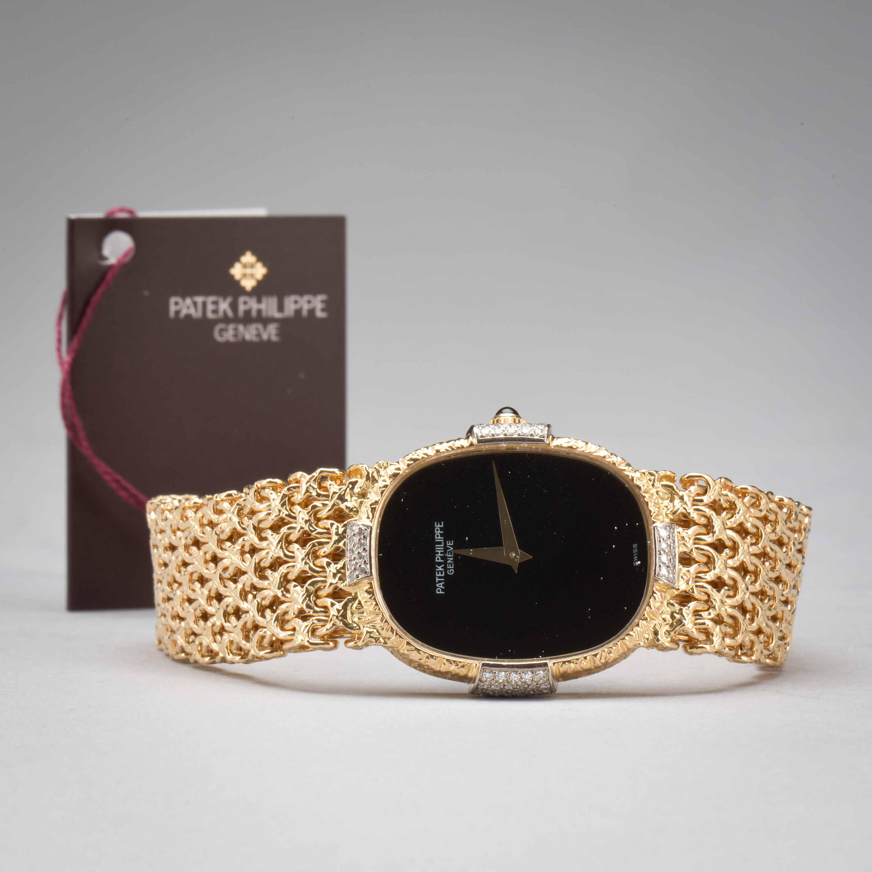 A Patek Philippe Golden Eclipse ladie's wristwatch set with brilliant ...