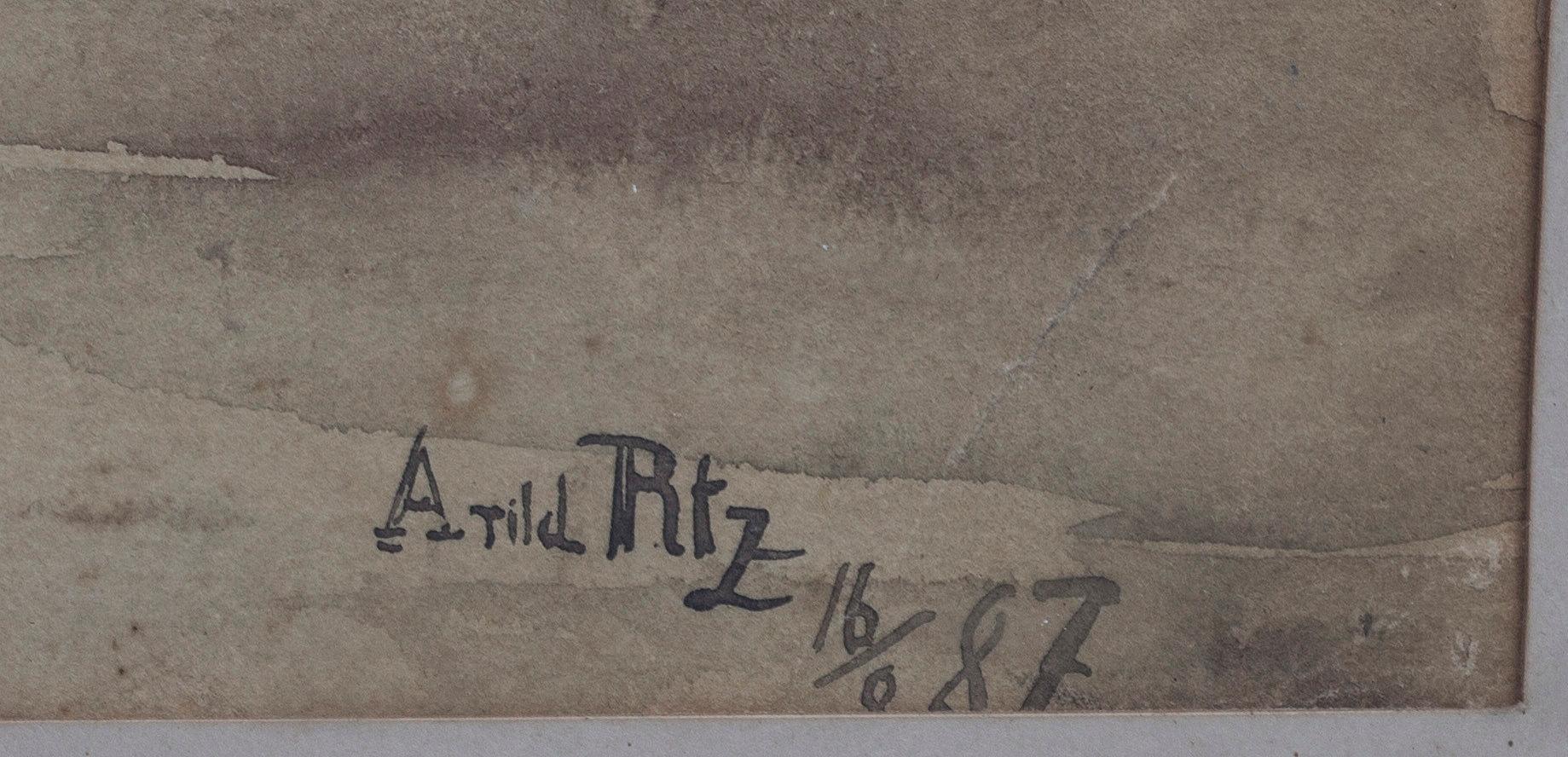 ARILD ROSENKRANTZ, akvarell. signerad och daterad 87(1887). - Bukowskis