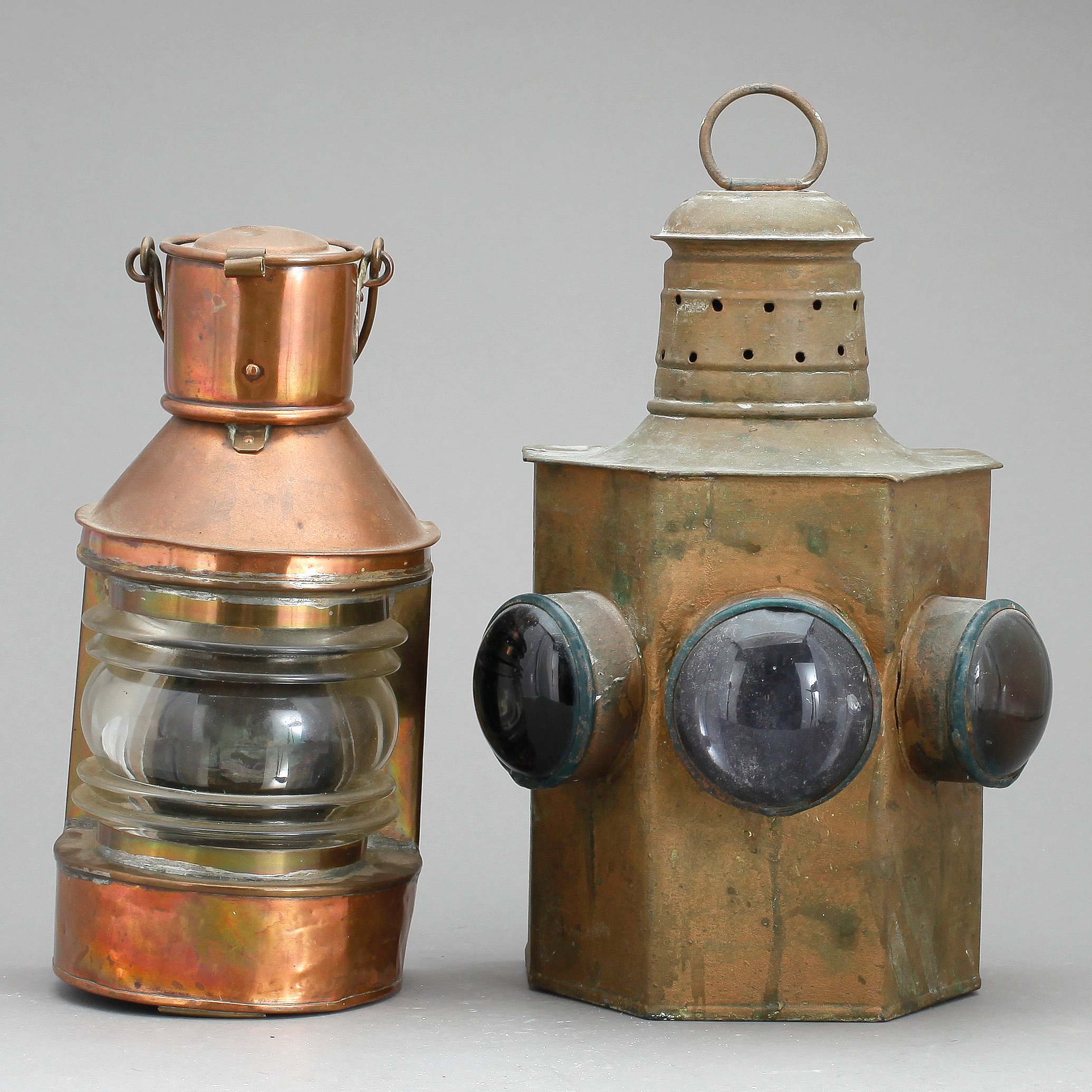 LANTERNOR, 2st, bla koppar, 1900-tal. - Bukowskis