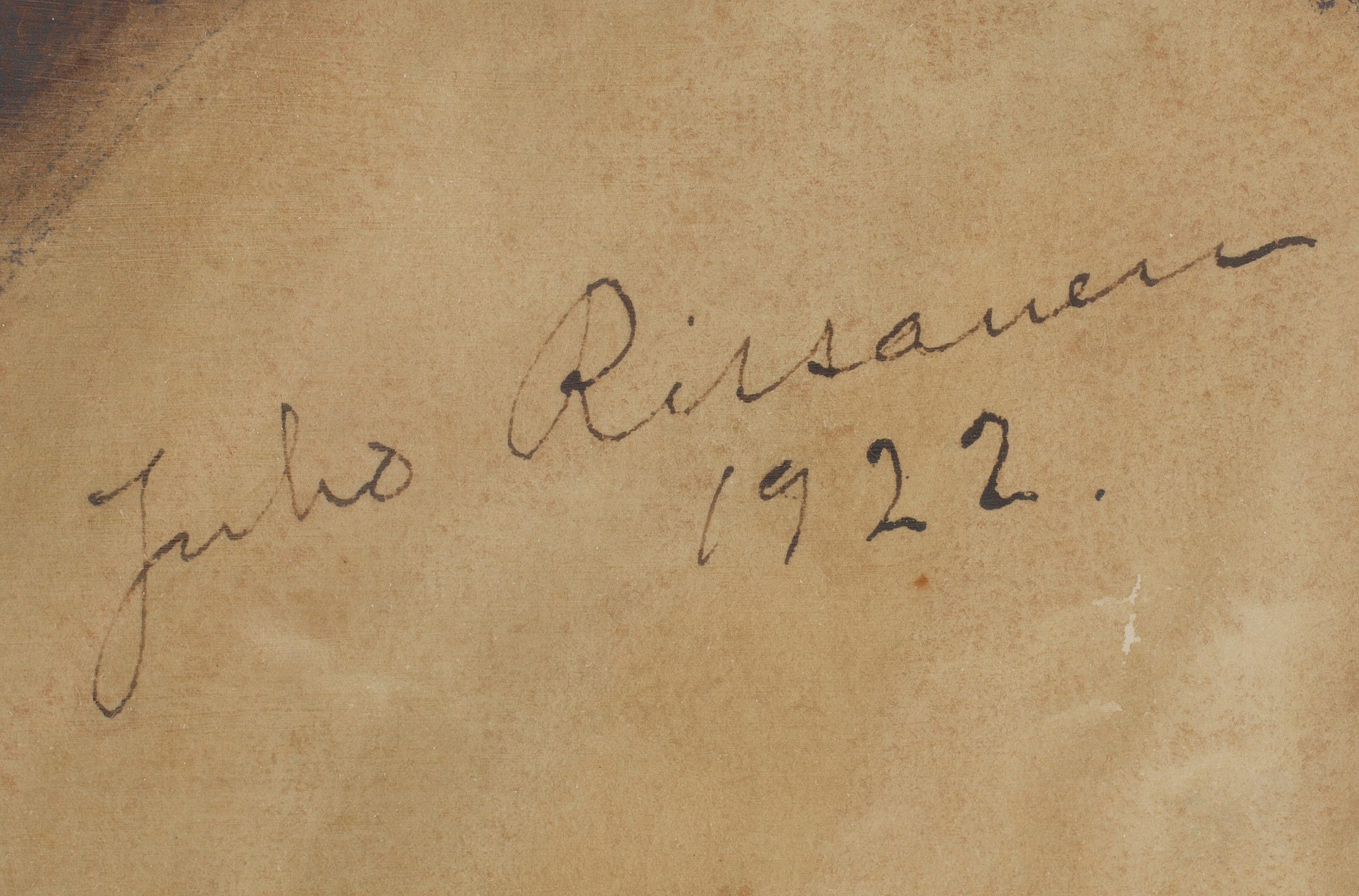 JUHO RISSANEN, akvarell, signerad och daterad 1922. - Bukowskis