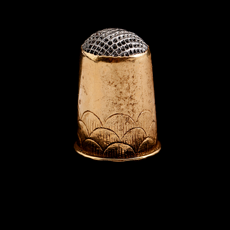 FINGERBORG, 18 k guld, Jakob Richard Borg, Gävle 1831. Vikt ca 5 gram ...