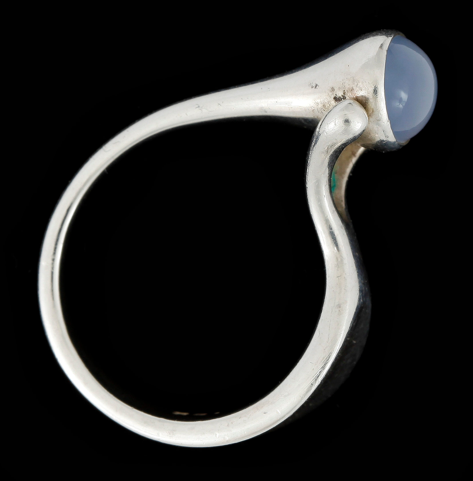 RINGAR, 2 st, sterling silver med olikfärgade stenar, Georg Jensen ...