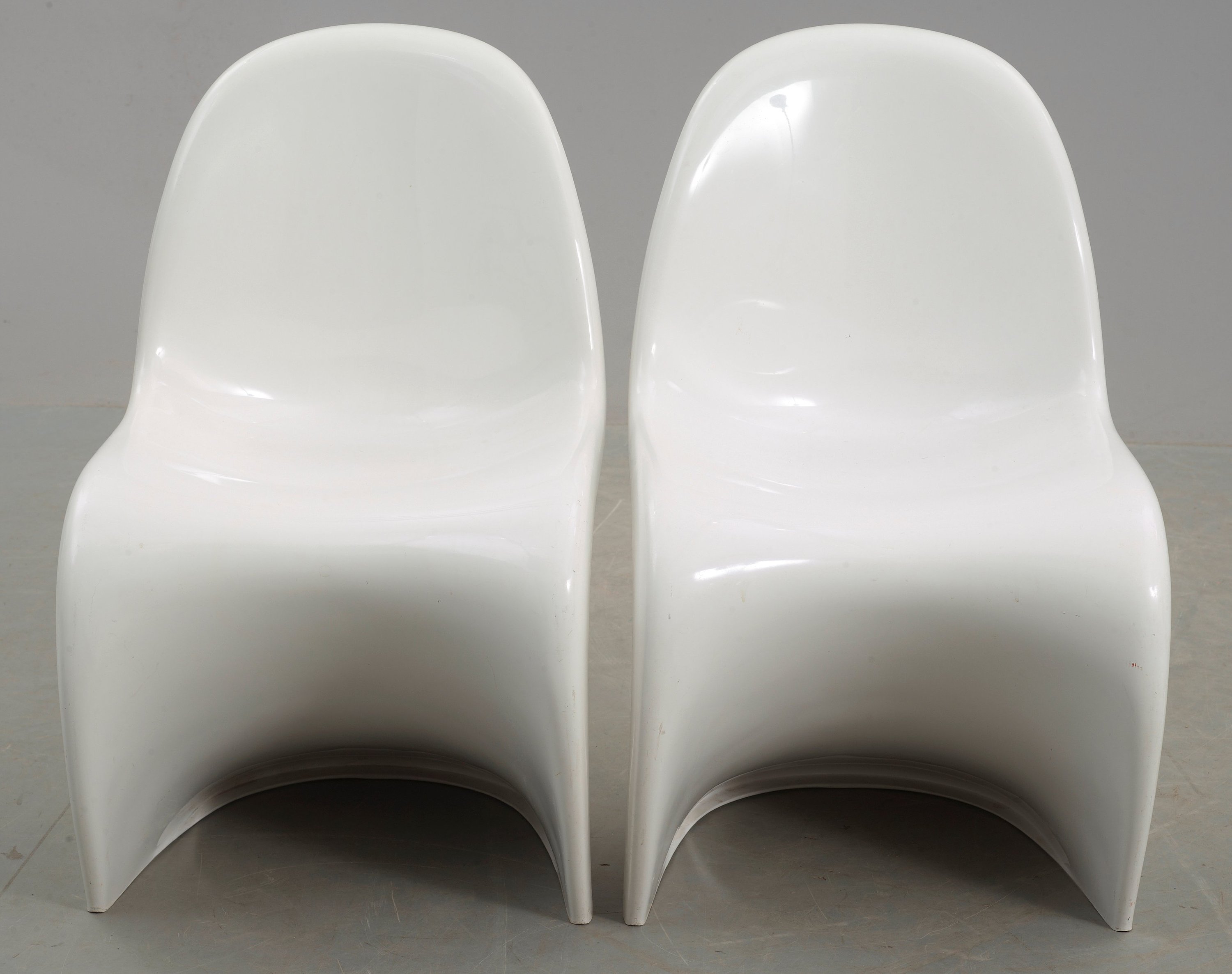 VERNER PANTON, stolar, ett par, "Panton chair", Herman Miller, USA 1972 ...