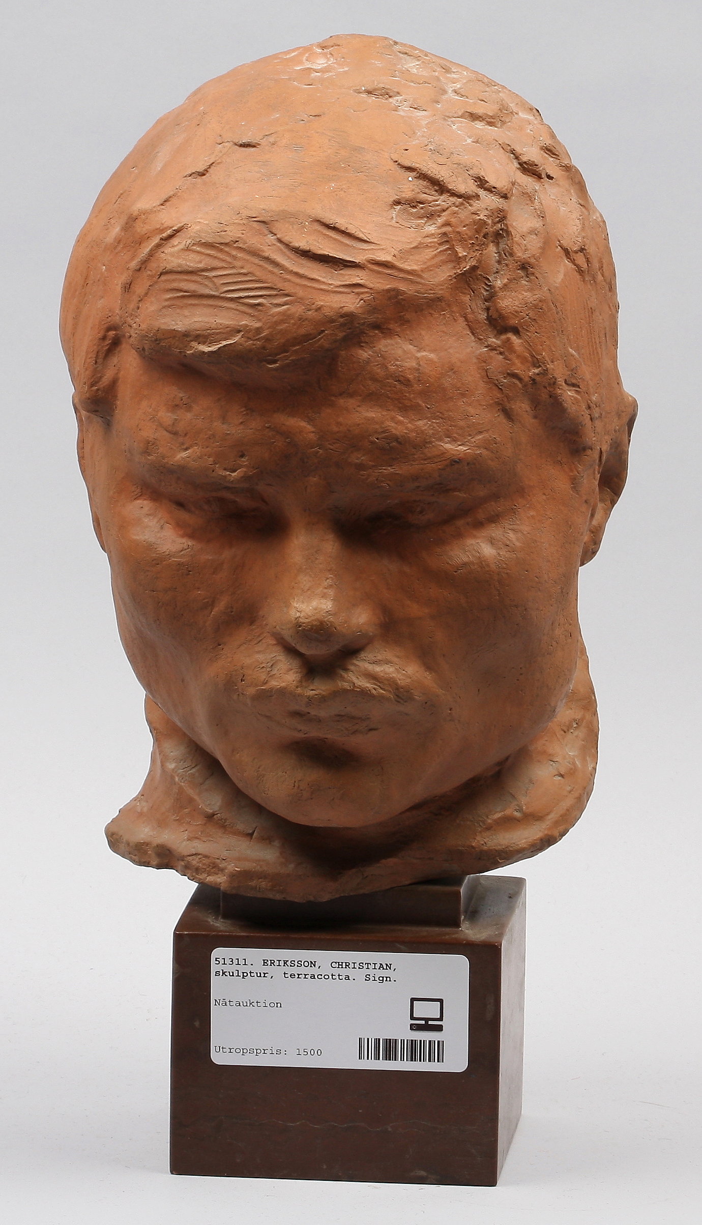 ERIKSSON, CHRISTIAN, skulptur, terracotta. Sign. - Bukowskis