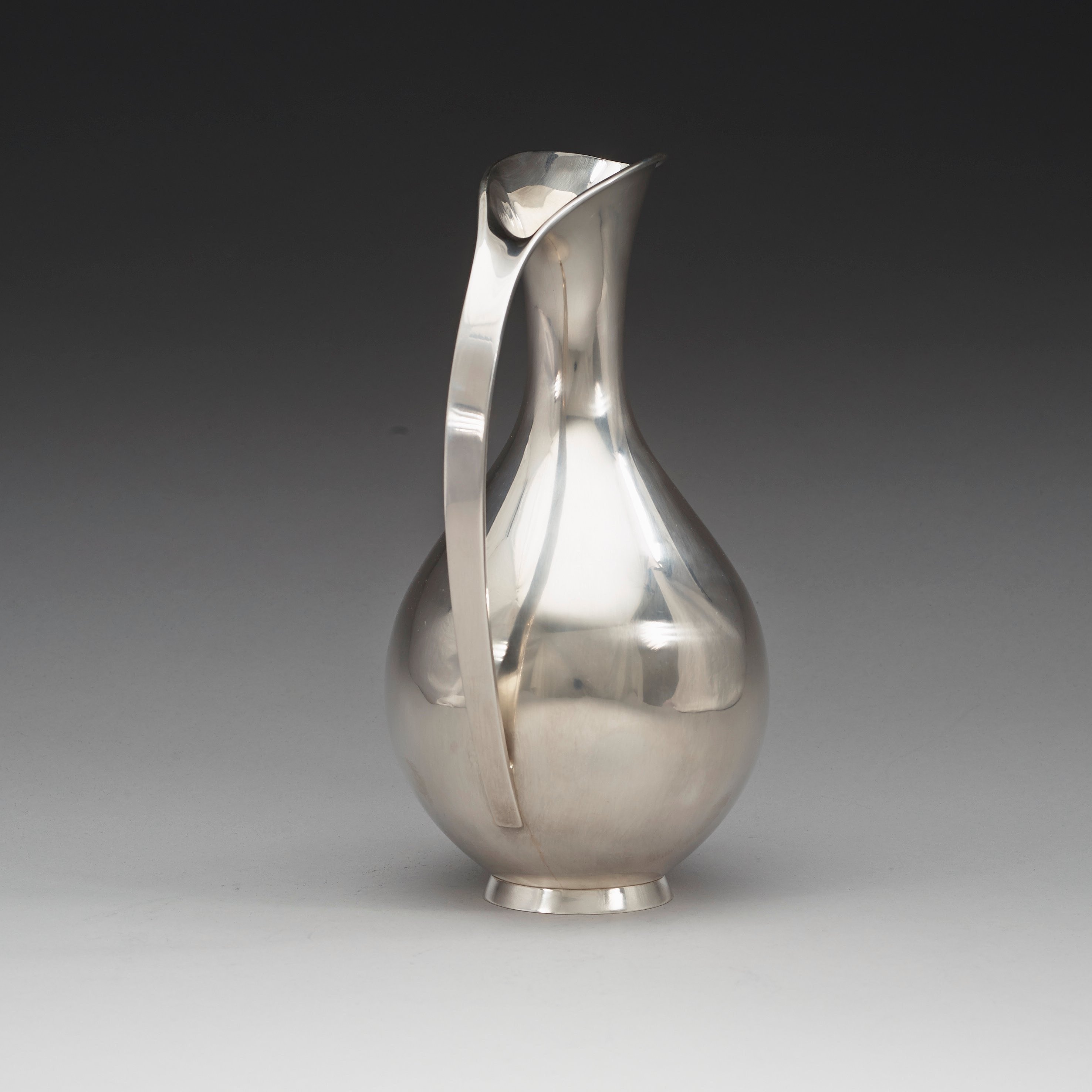 A Kay Fisker sterling pitcher by Anton Michelsen, Copenhagen, Denmark ...