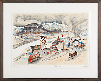 LARS PIRAK, färglitografi, signerad, numrerad 336/360. - Bukowskis