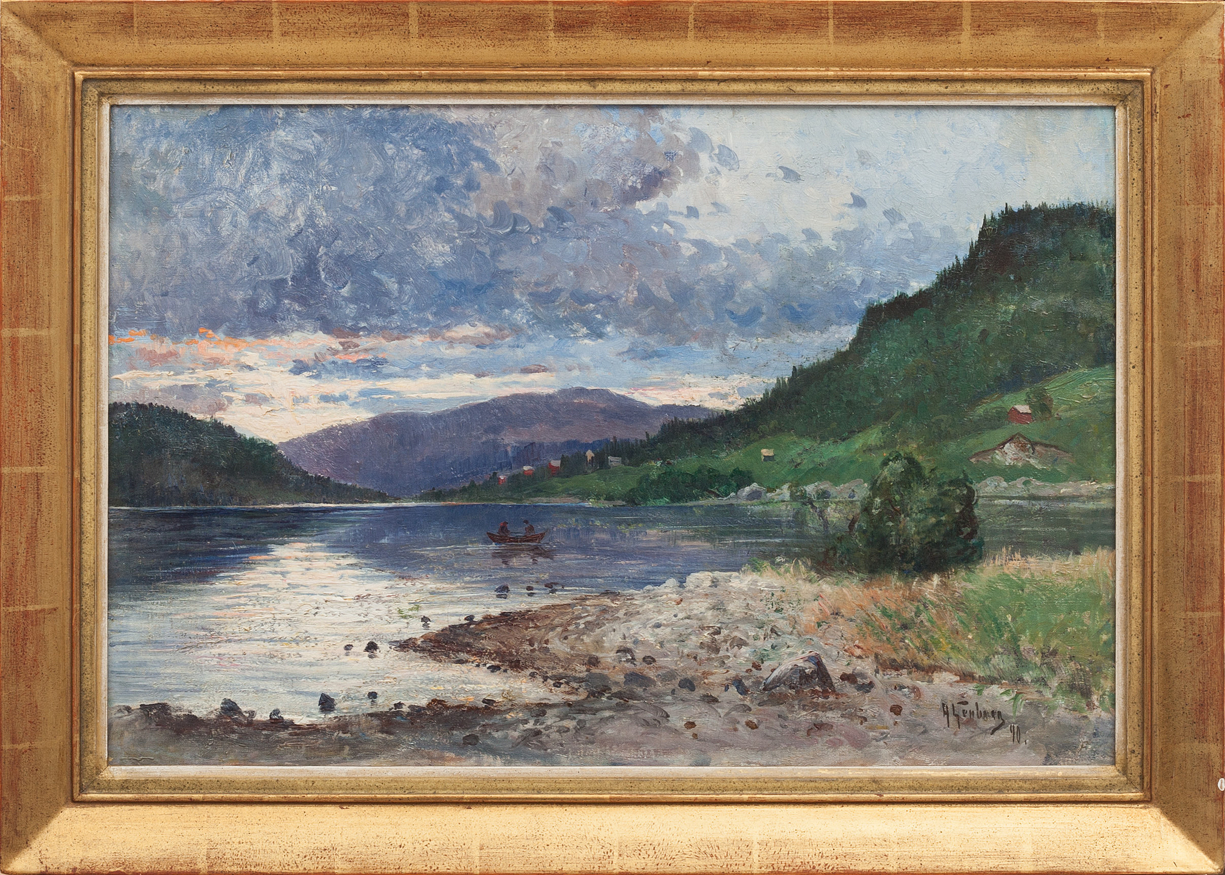 ANTON GENBERG olja på duk, signerad och daterad- 90. - Bukowskis