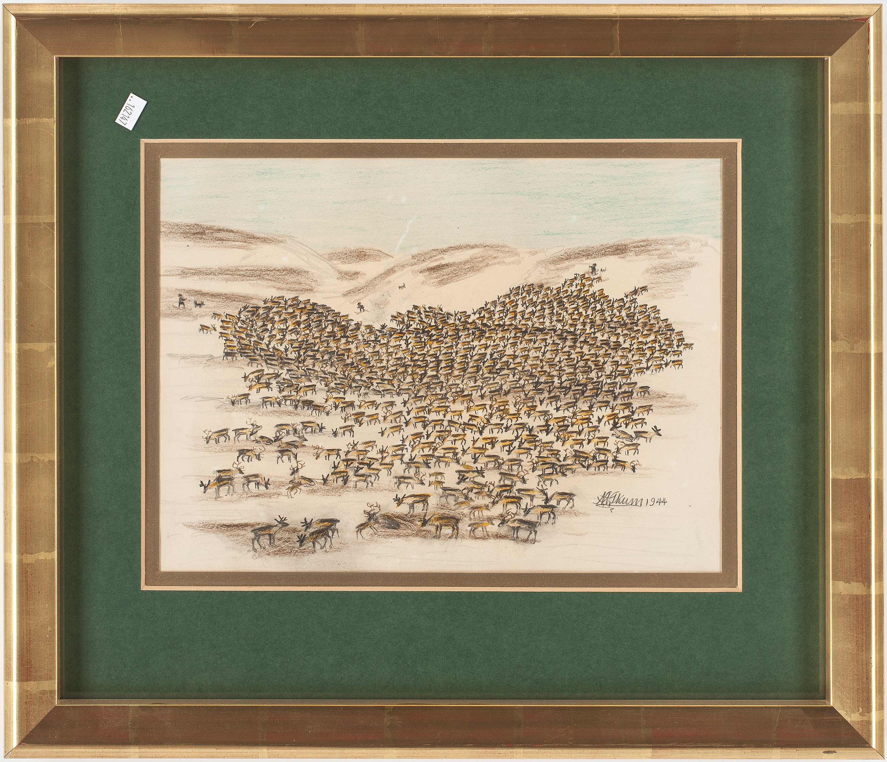 NILS NILSSON SKUM, krita och blyerts, signerad, daterad 1944. - Bukowskis