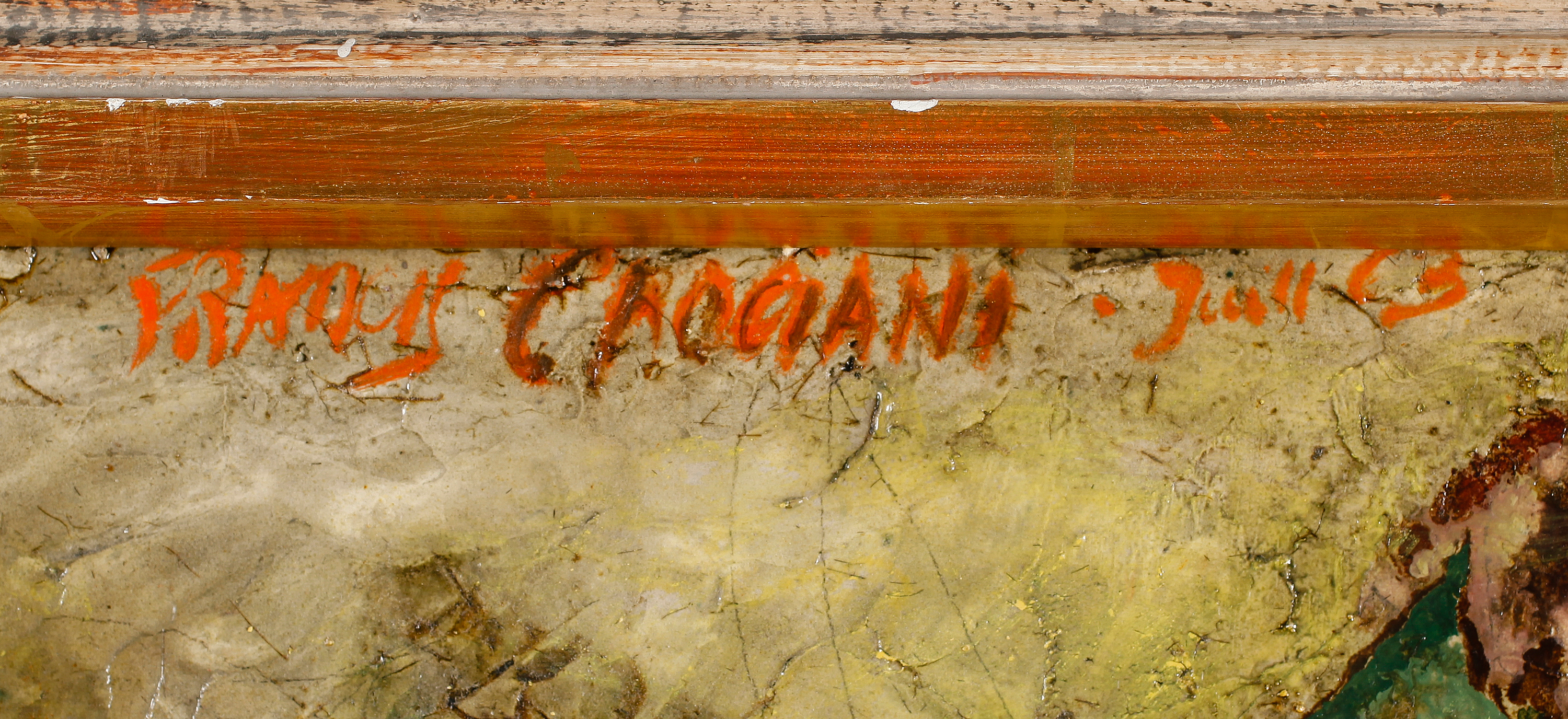 FRANCIS CROCIANI, olja på pannå, signerad och otydligt daterad. - Bukowskis