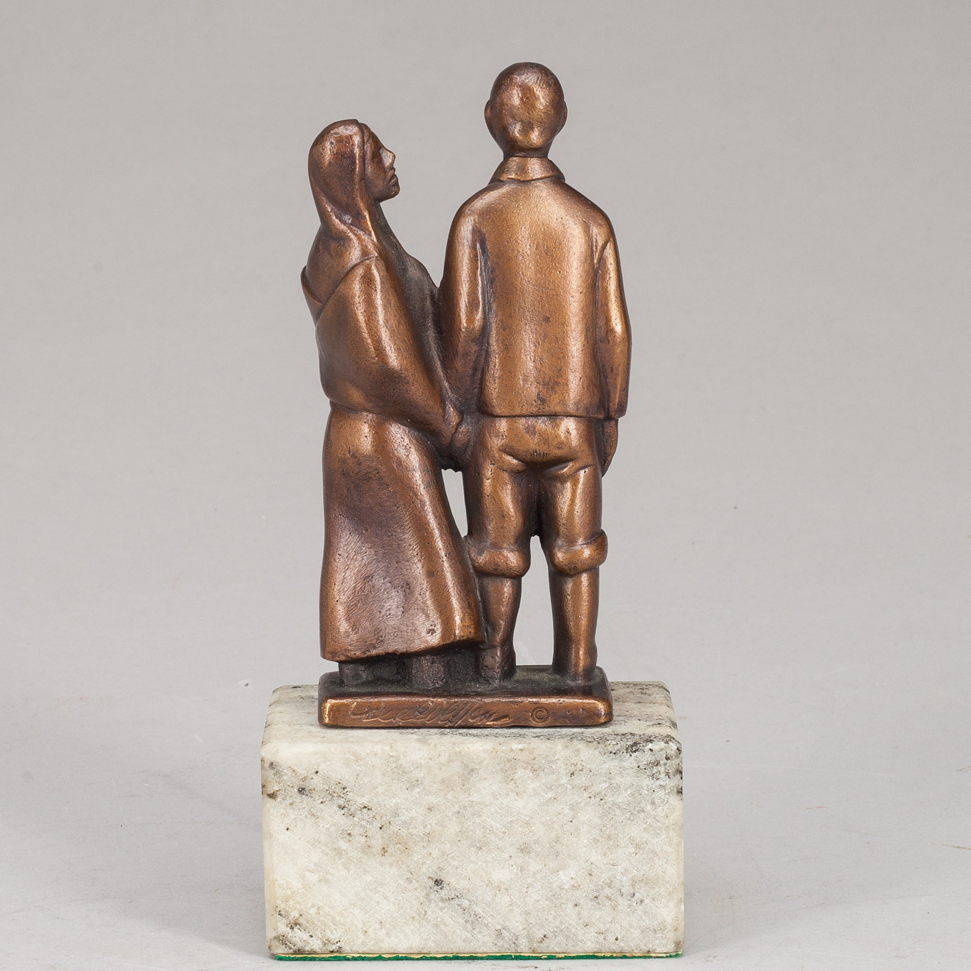 AXEL OLSSON, skulptur, brons, signerad. - Bukowskis