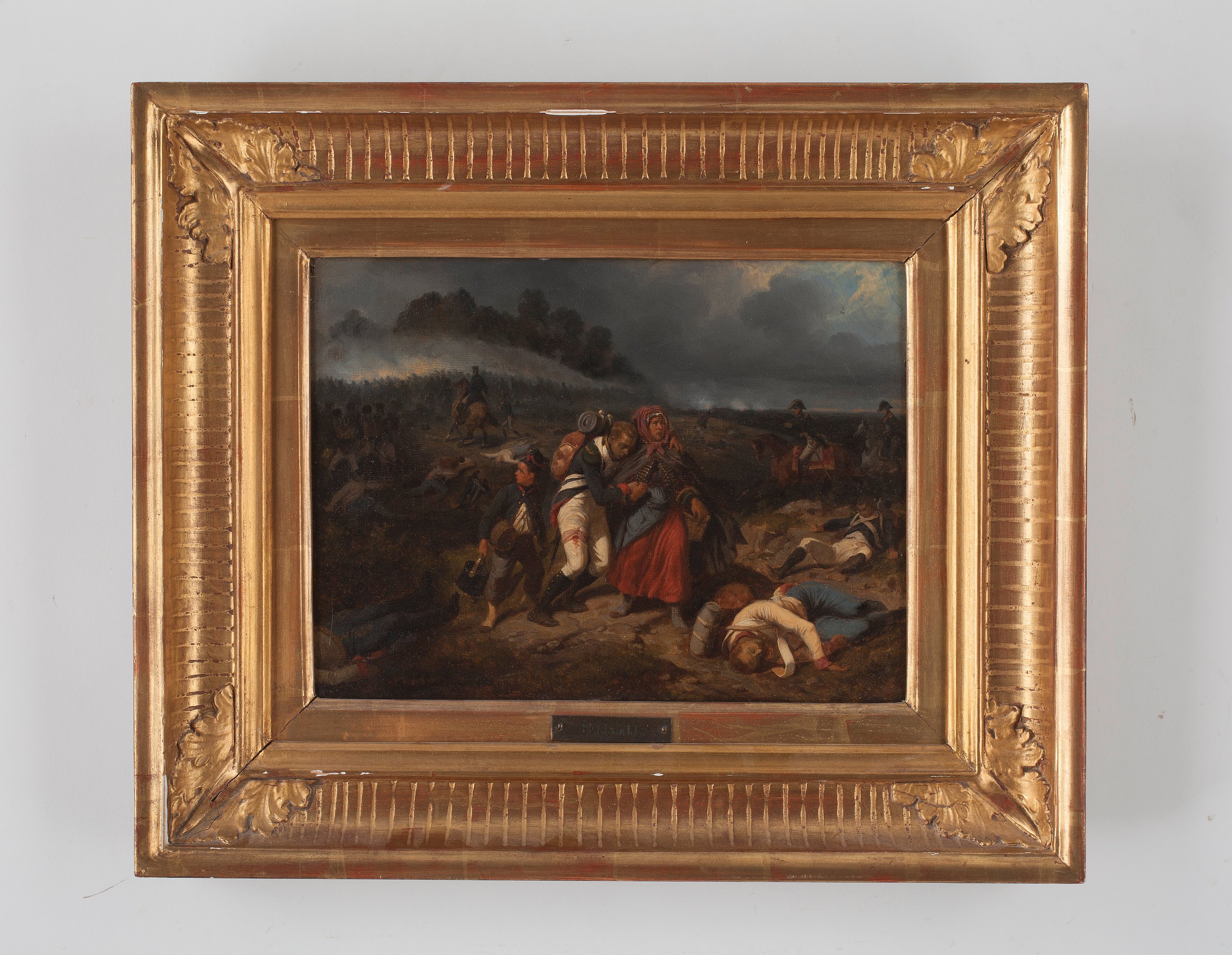 Joseph L. Hippolyte Bellangé, A wounded soldier. - Bukowskis