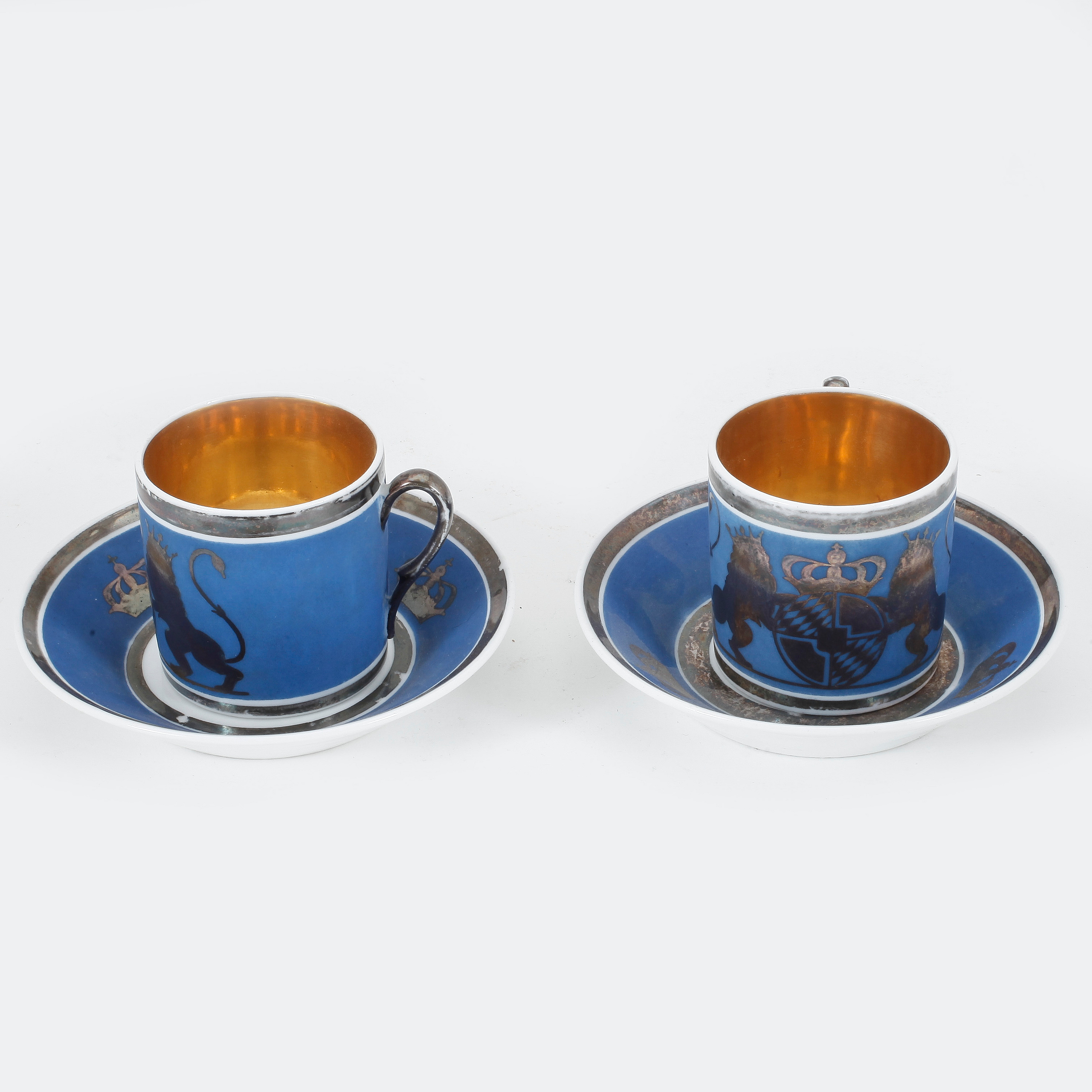 TETE-A-TETE, 5 delar, porslin, Frankrike, 1800-tal. - Bukowskis