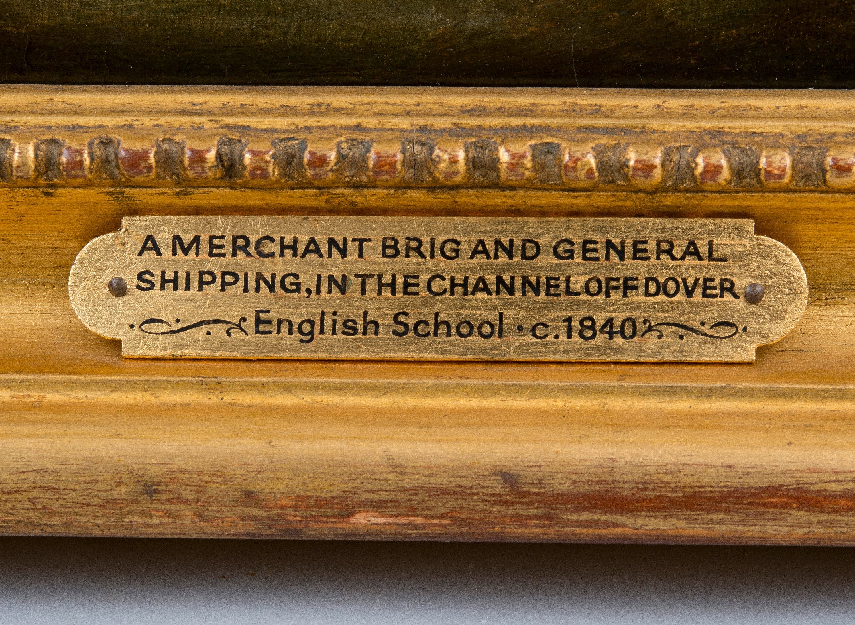 "A MERCHANT BRIG AND GENERAL SHIPPING IN THE CHANNEL OFF DOVER ...
