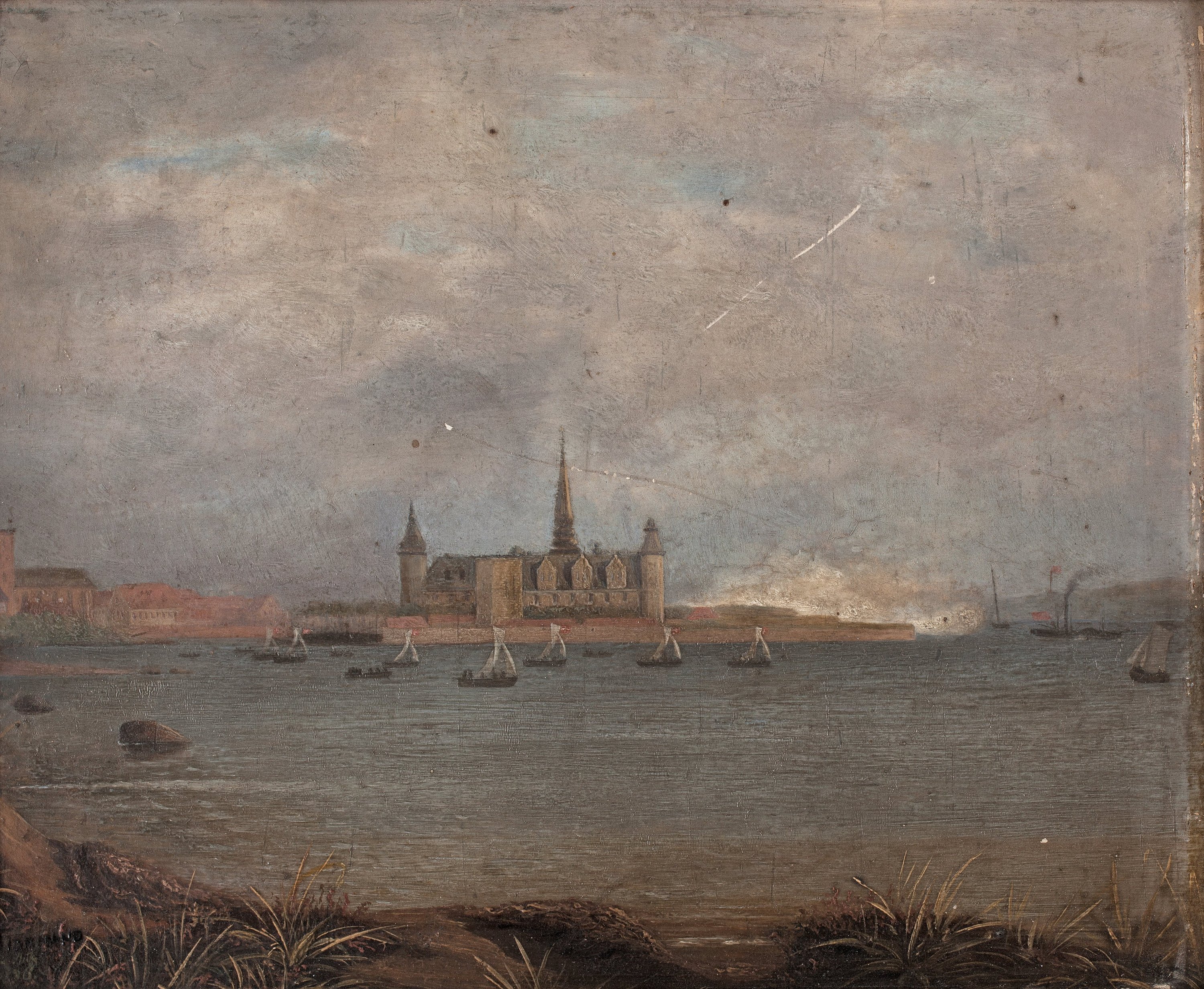 Adolph Tidemand, Kronborg Castle. - Bukowskis