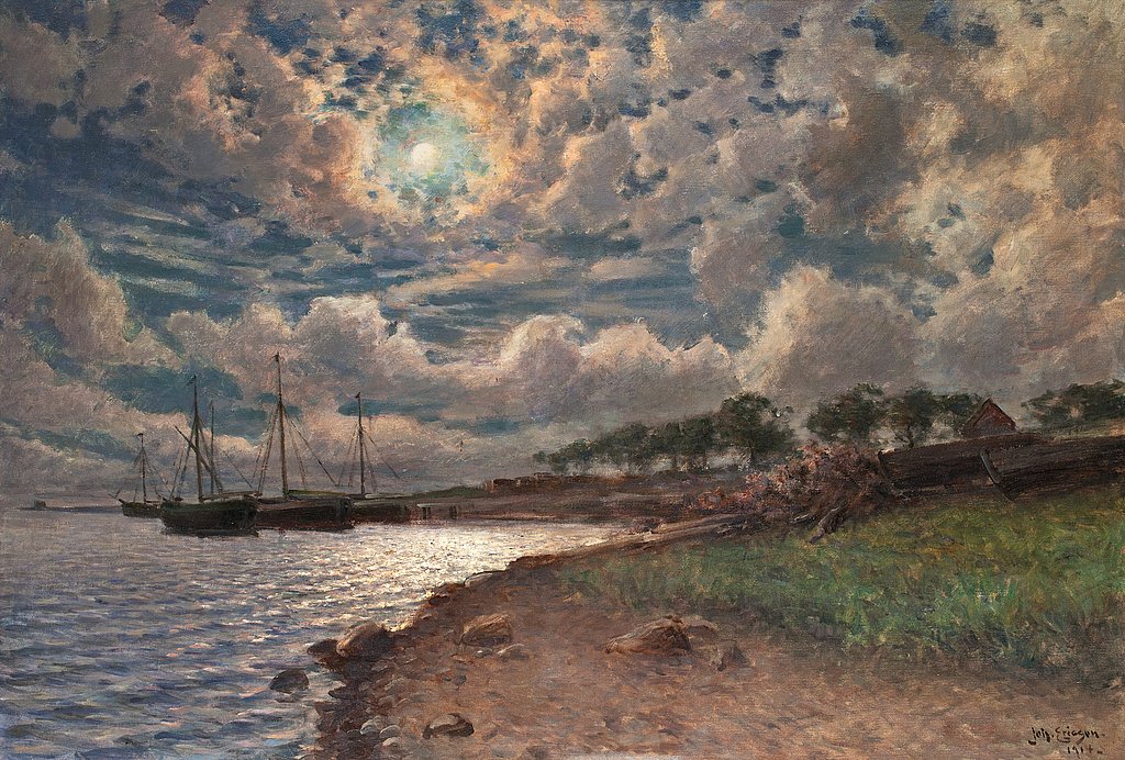 Johan Ericson, Moonlight over the bay. - Bukowskis