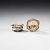 A PAIR OF FABERGÉ SALT CELLARS. ПАРА СОЛОНОК ФАБЕРЖЕ. - Bukowskis