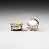 A PAIR OF FABERGÉ SALT CELLARS. ПАРА СОЛОНОК ФАБЕРЖЕ. - Bukowskis